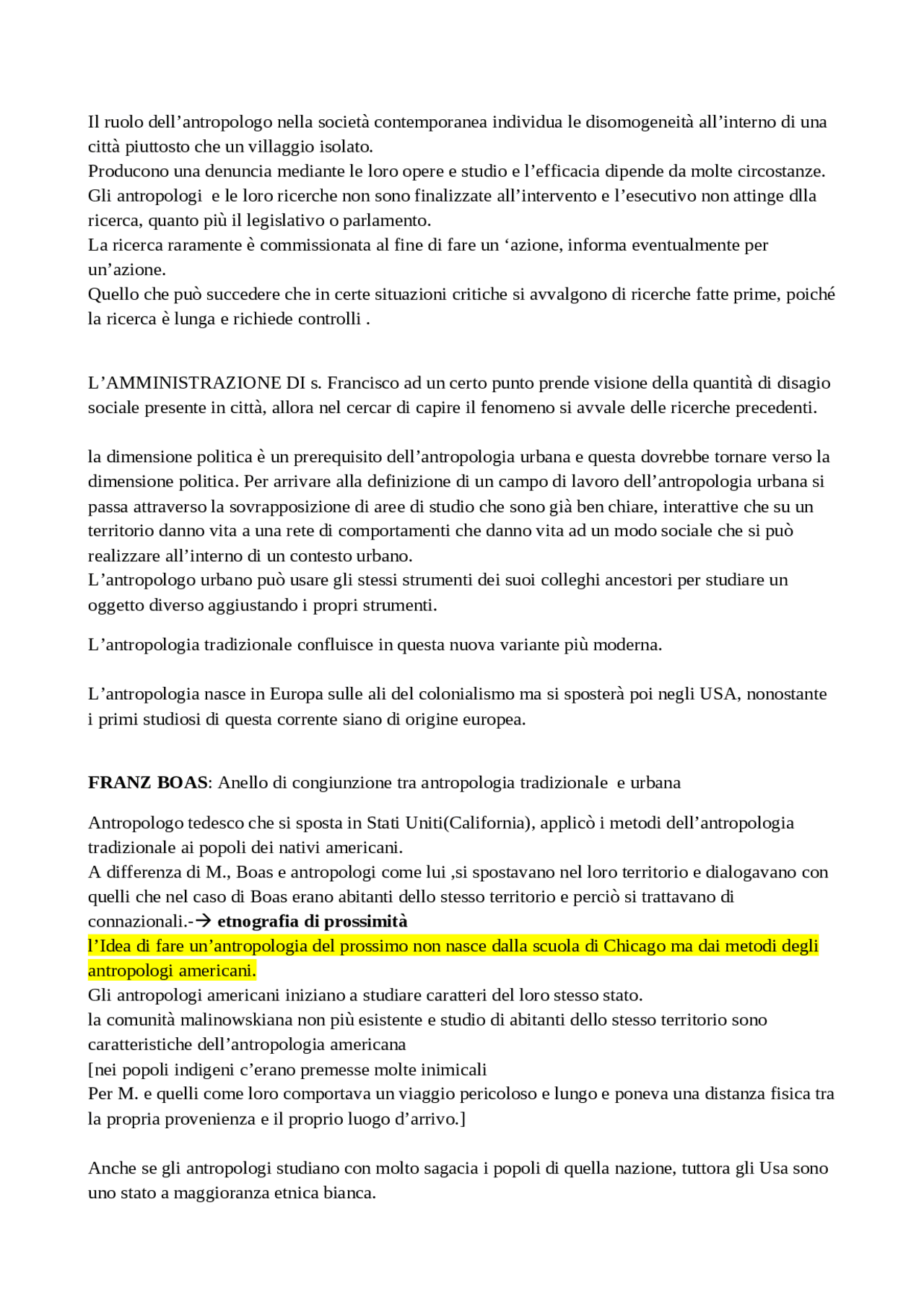 Appunti Di Antropologia Dei Processi Interculturali 20202021 Docsity