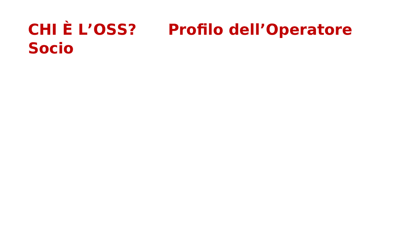 Appunti Operatore Socio Sanitario Dispense Di Scienze Sociali Docsity