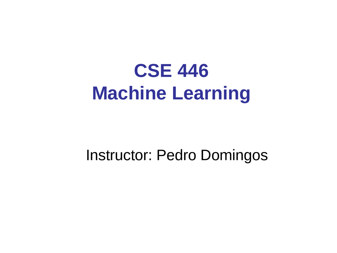 Introduction To Machine Learning Docsity
