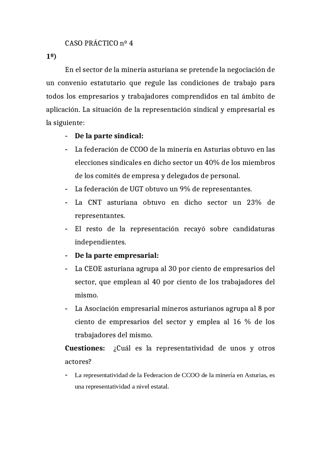 Practica Derecho Laboral Ejercicios De Derecho Laboral Docsity
