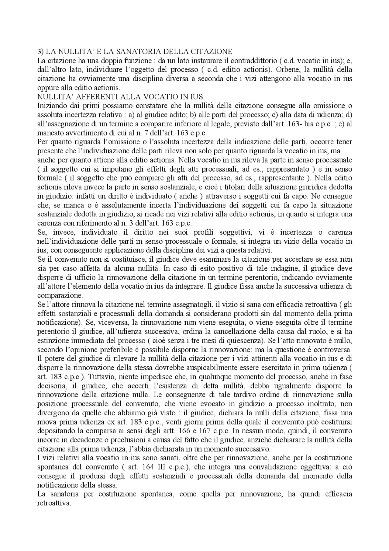 Appunti Procedura Civile Luiso Docsity