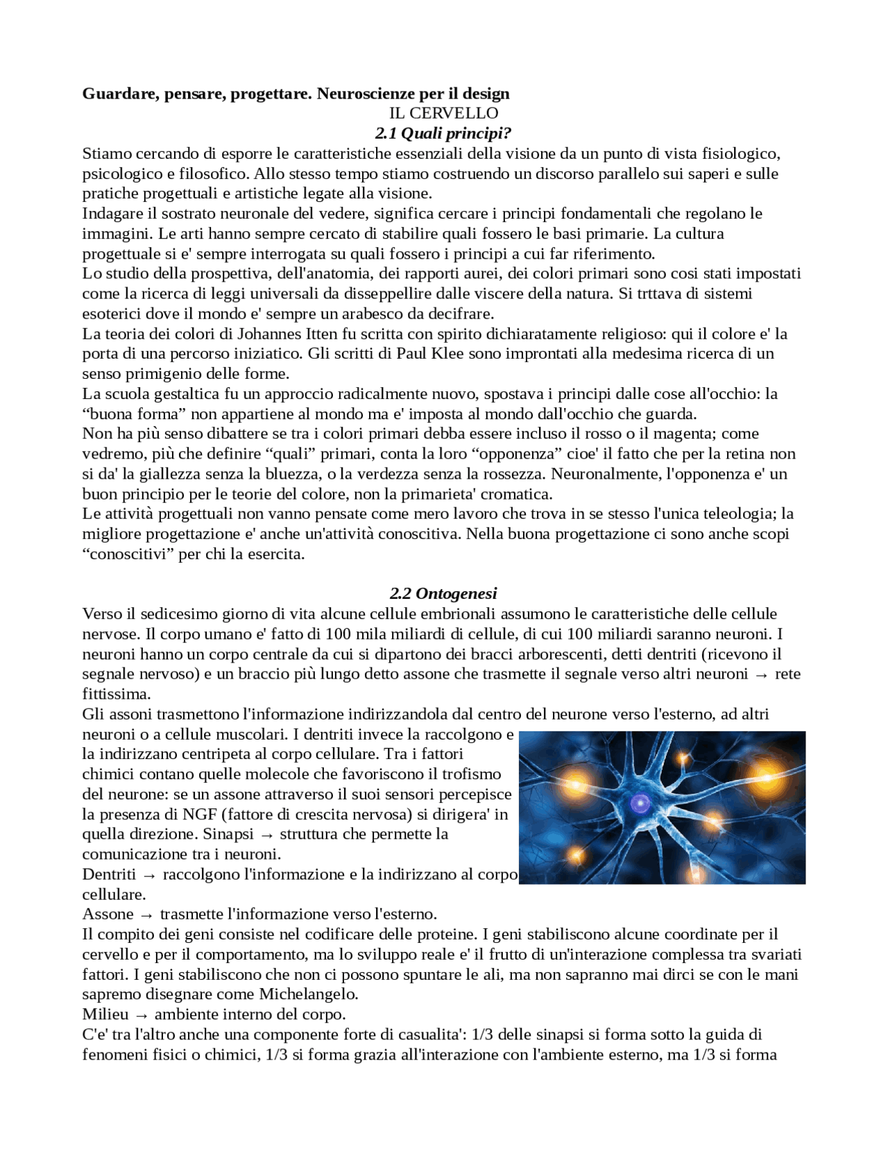 Guardare Pensare Progettarericcardo Falcinellicapitolo2 Docsity