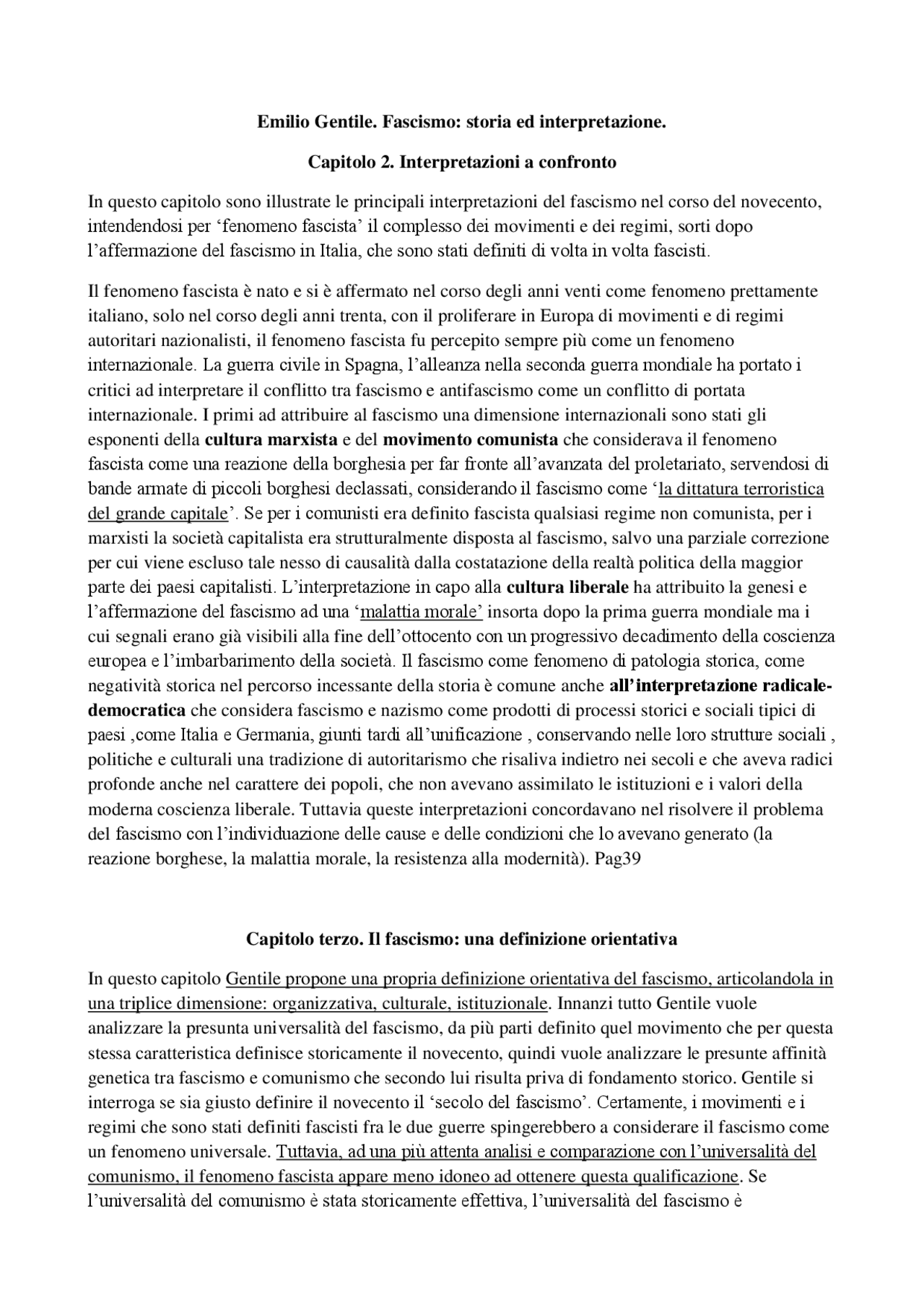 Emilio Gentile Fascismo Storia E Interpretazione Docsity