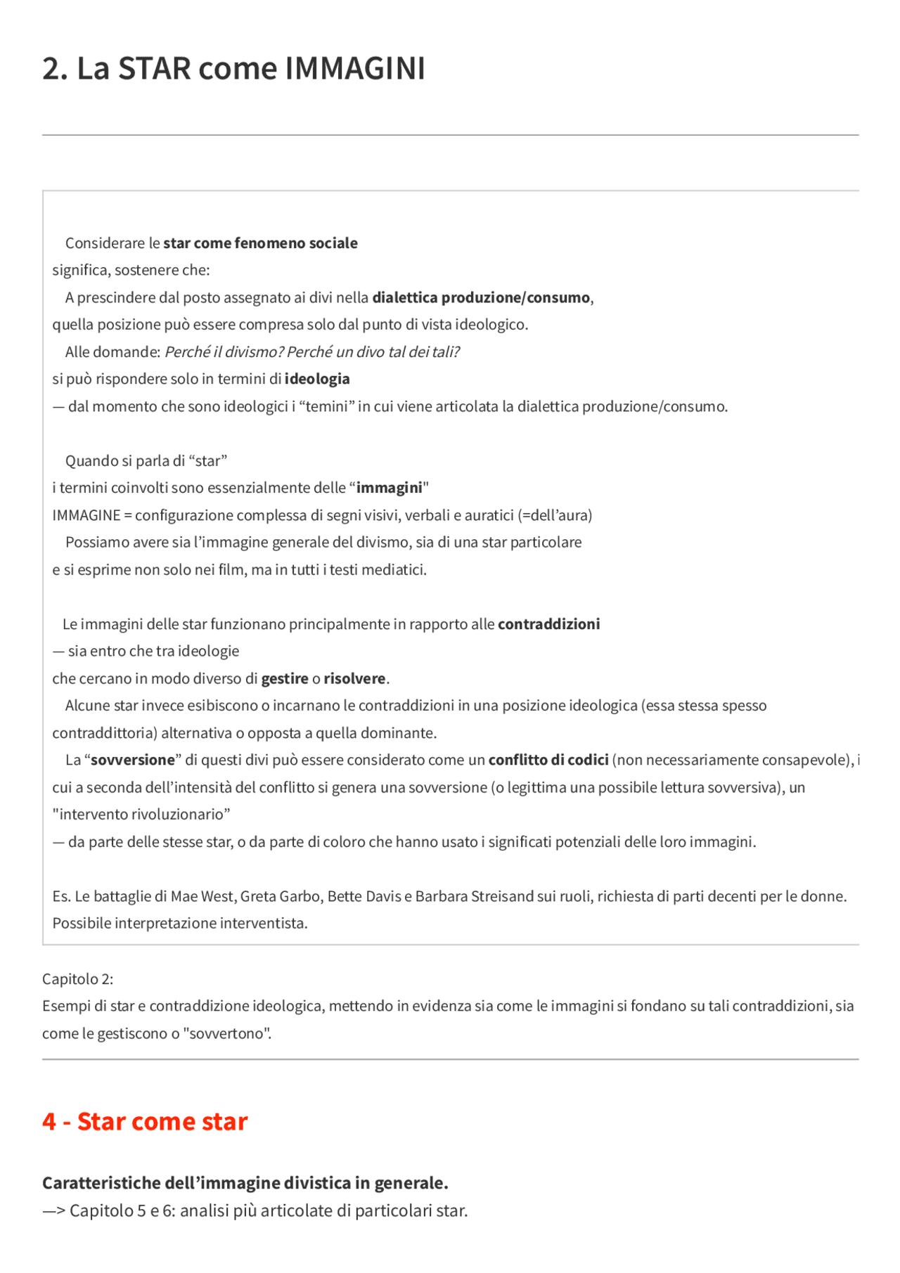 Le Star come immagini - Docsity
