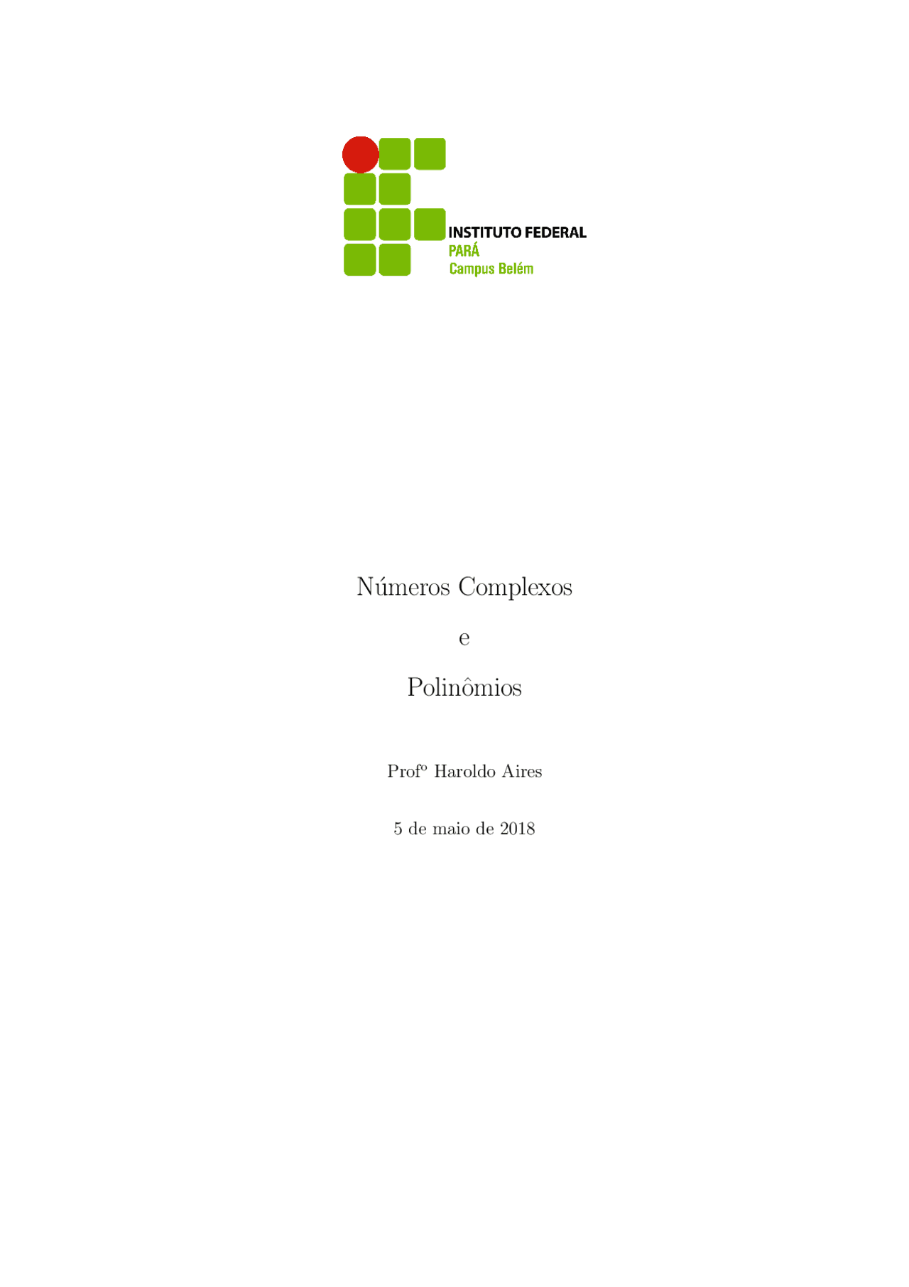 Números Complexos E Polinômios Docsity