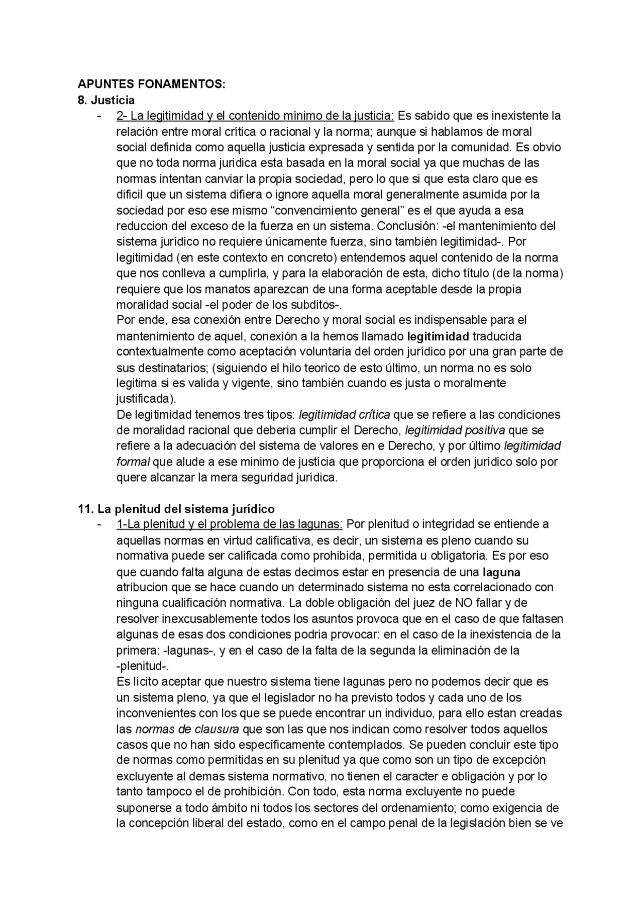 Apuntes Fonaments Del Dret Docsity
