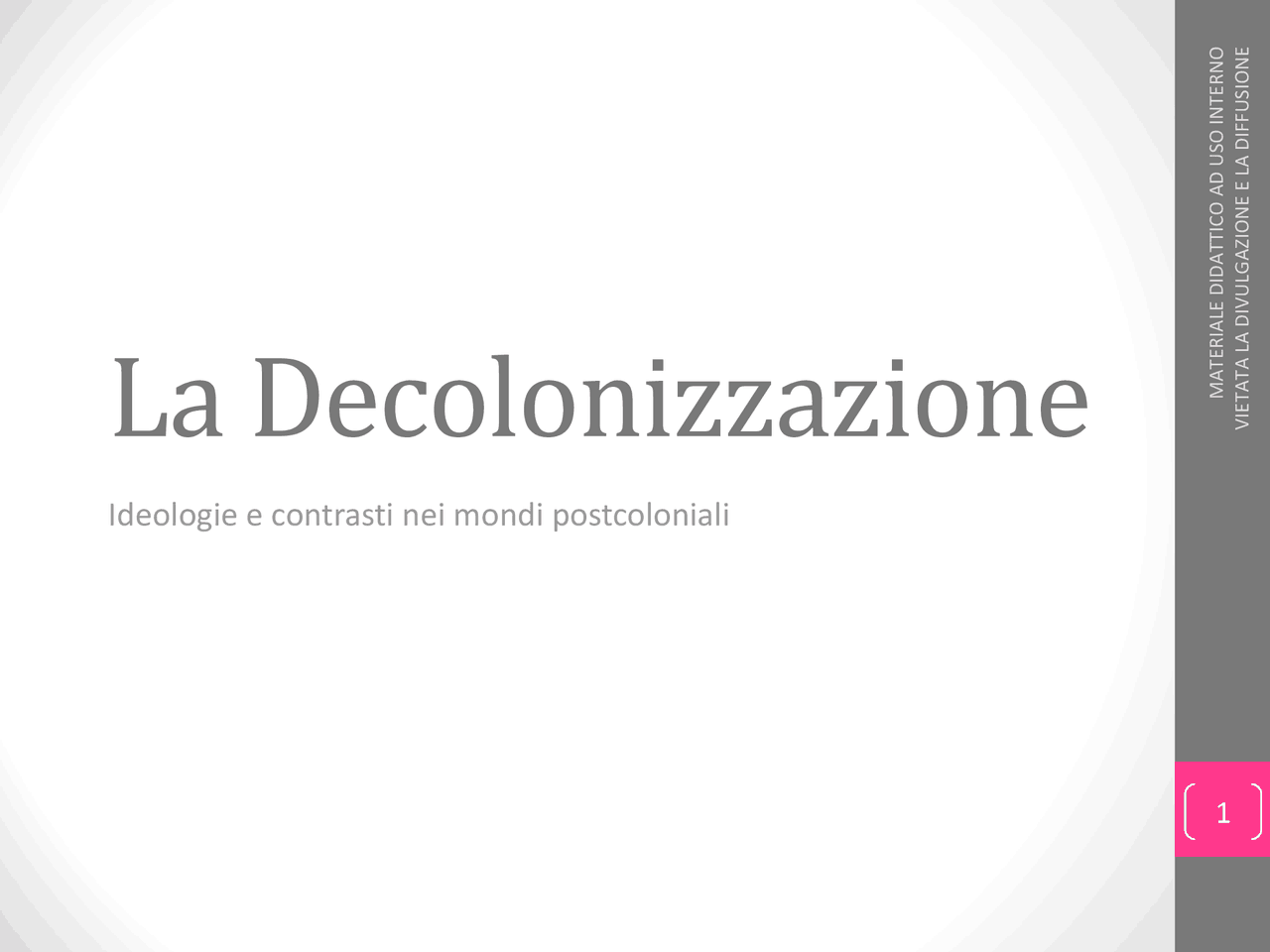 Slide Decolonizzazione Storia Contemporanea Slide Di Storia