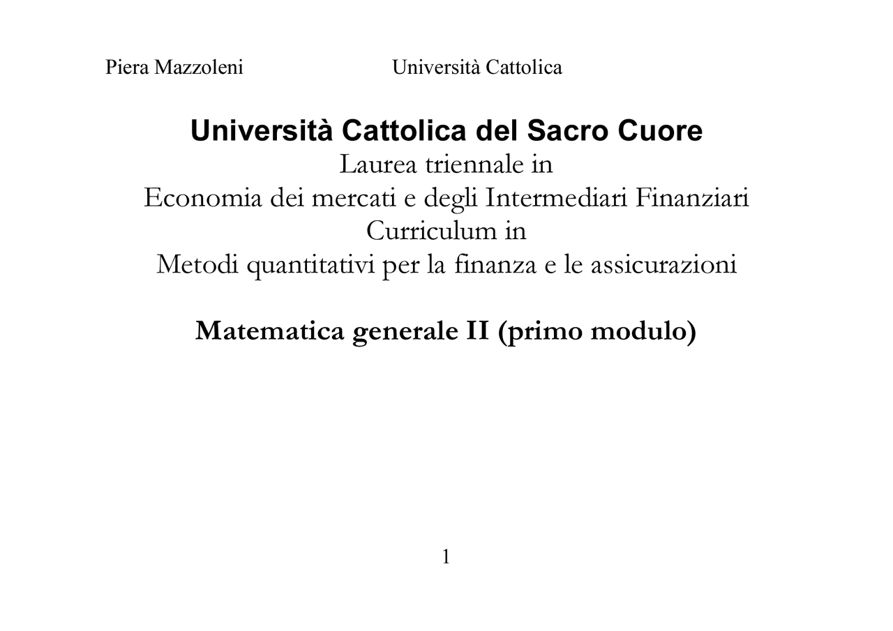 Criteri Di Ottimizzazione Docsity