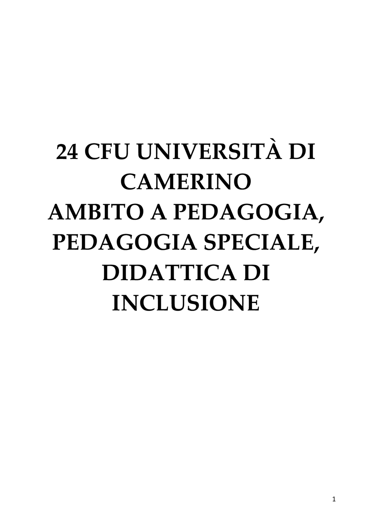 24 CFU PER L'INSEGNAMENTO - PEDAGOGIA | Prove d'esame di Pedagogia ...