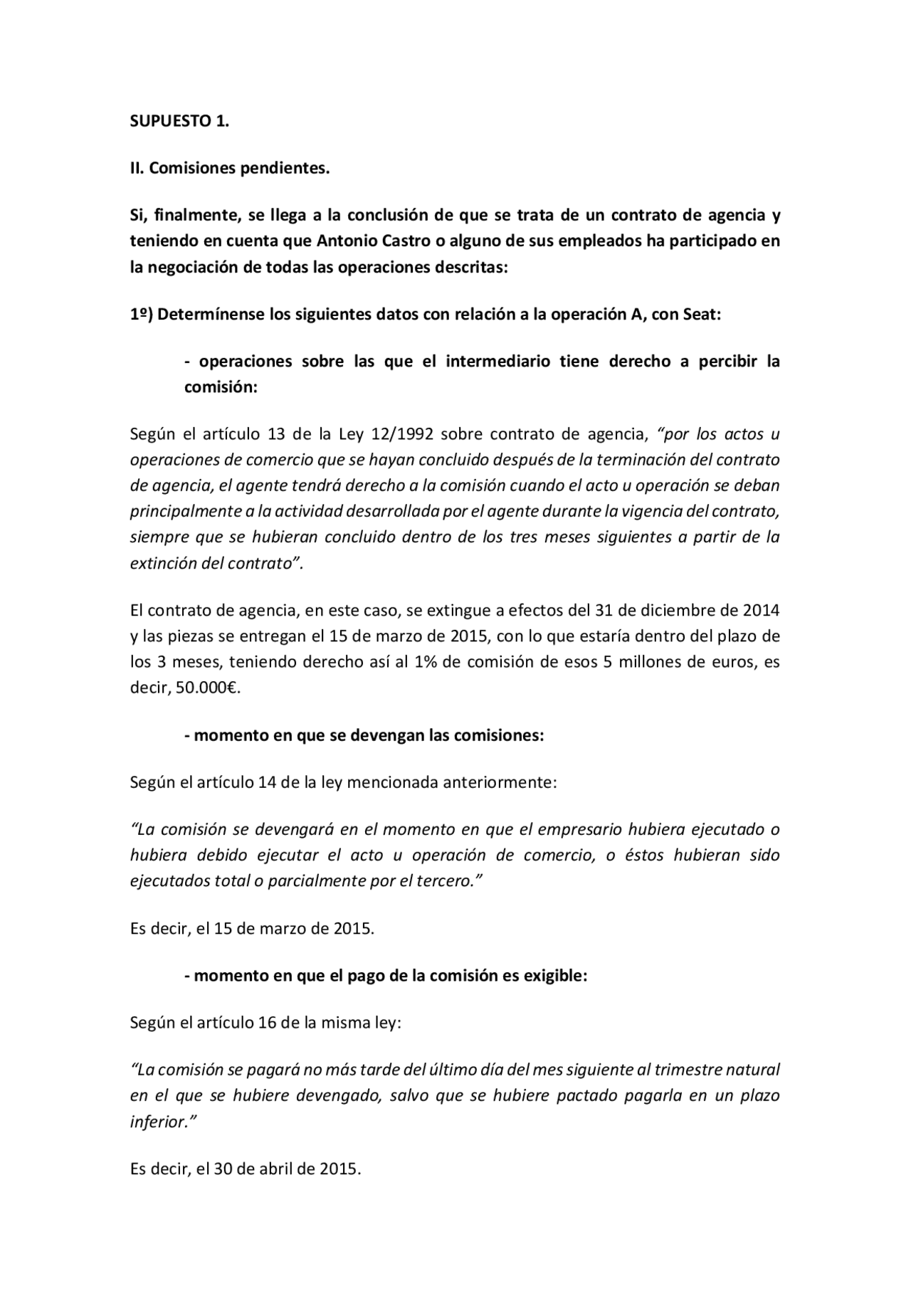 Practica Derecho Mercantil Ii Docsity