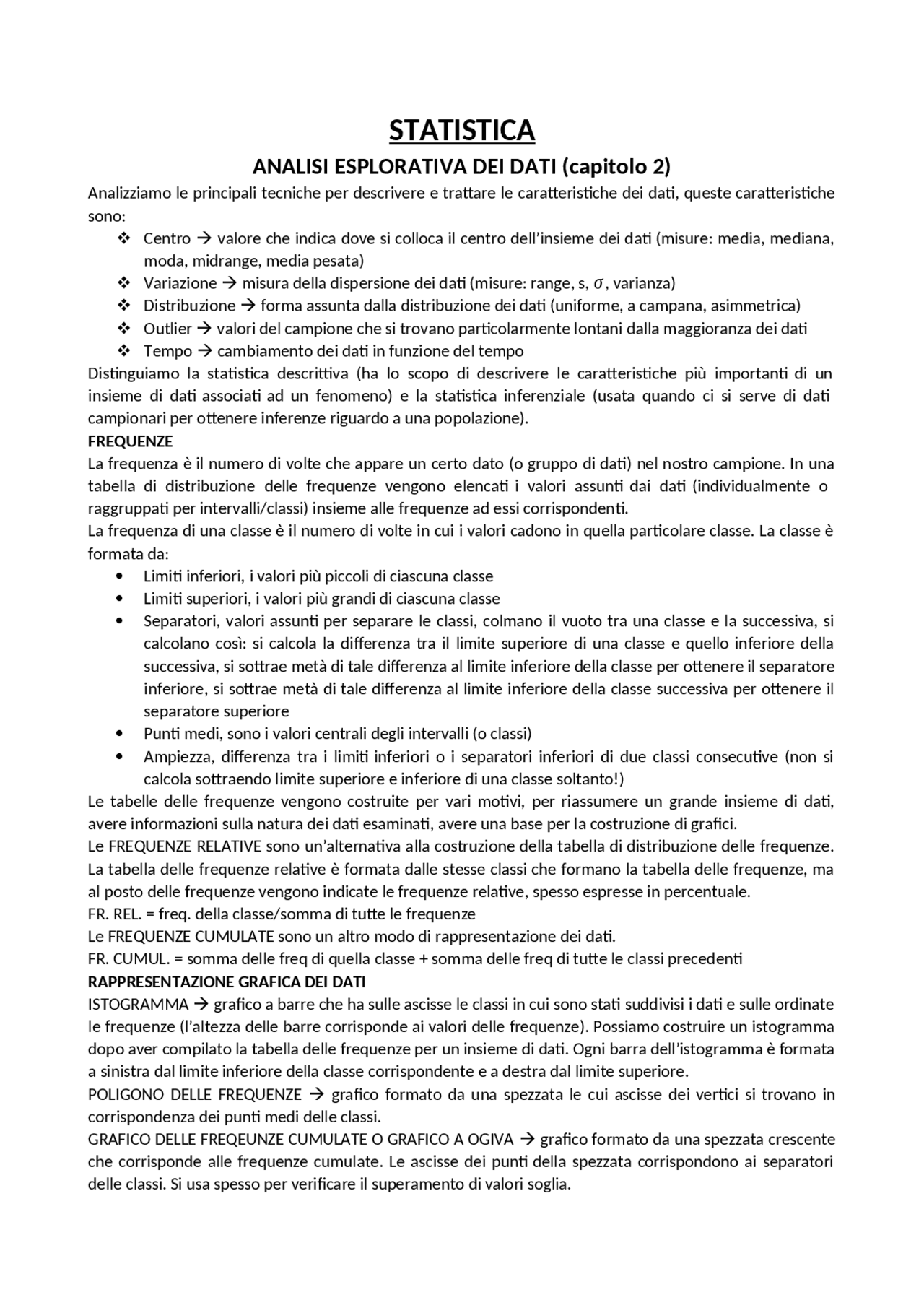 Lezione Sullanalisi Esplorativa Dei Dati Docsity