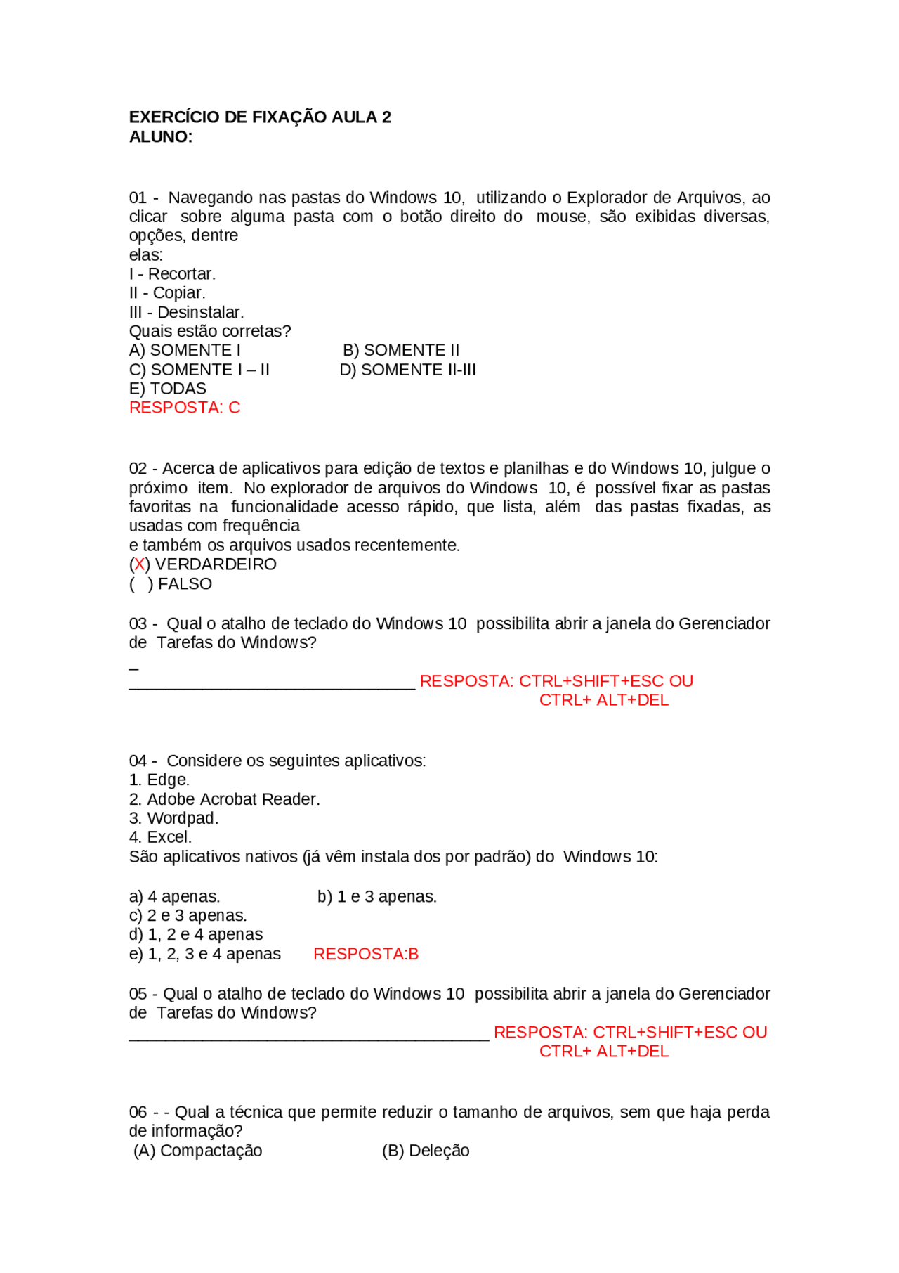 Exercicio De Administração Docsity