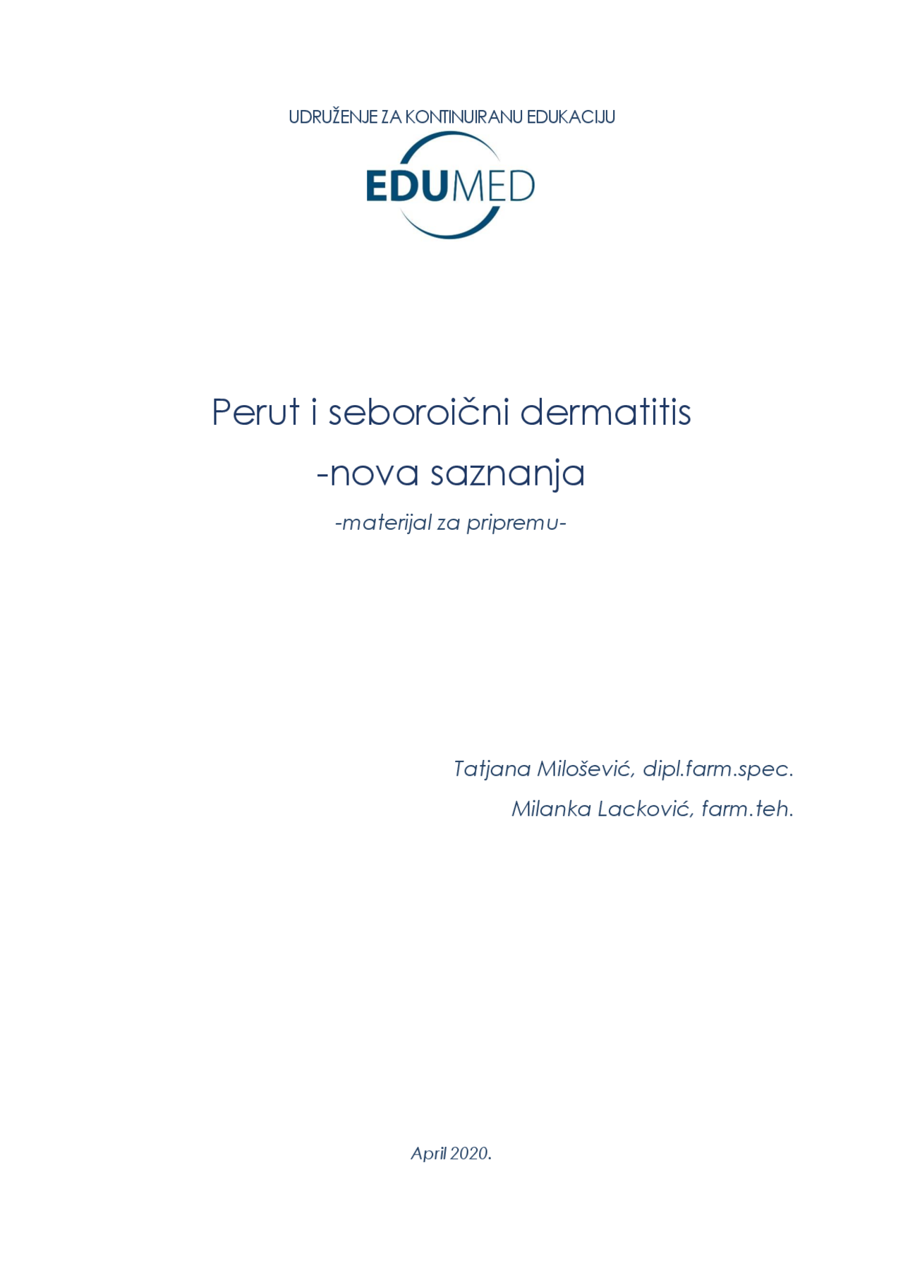 Seboreja i seboroicni dermatitis | Rezime' predlog Farmacija - Docsity