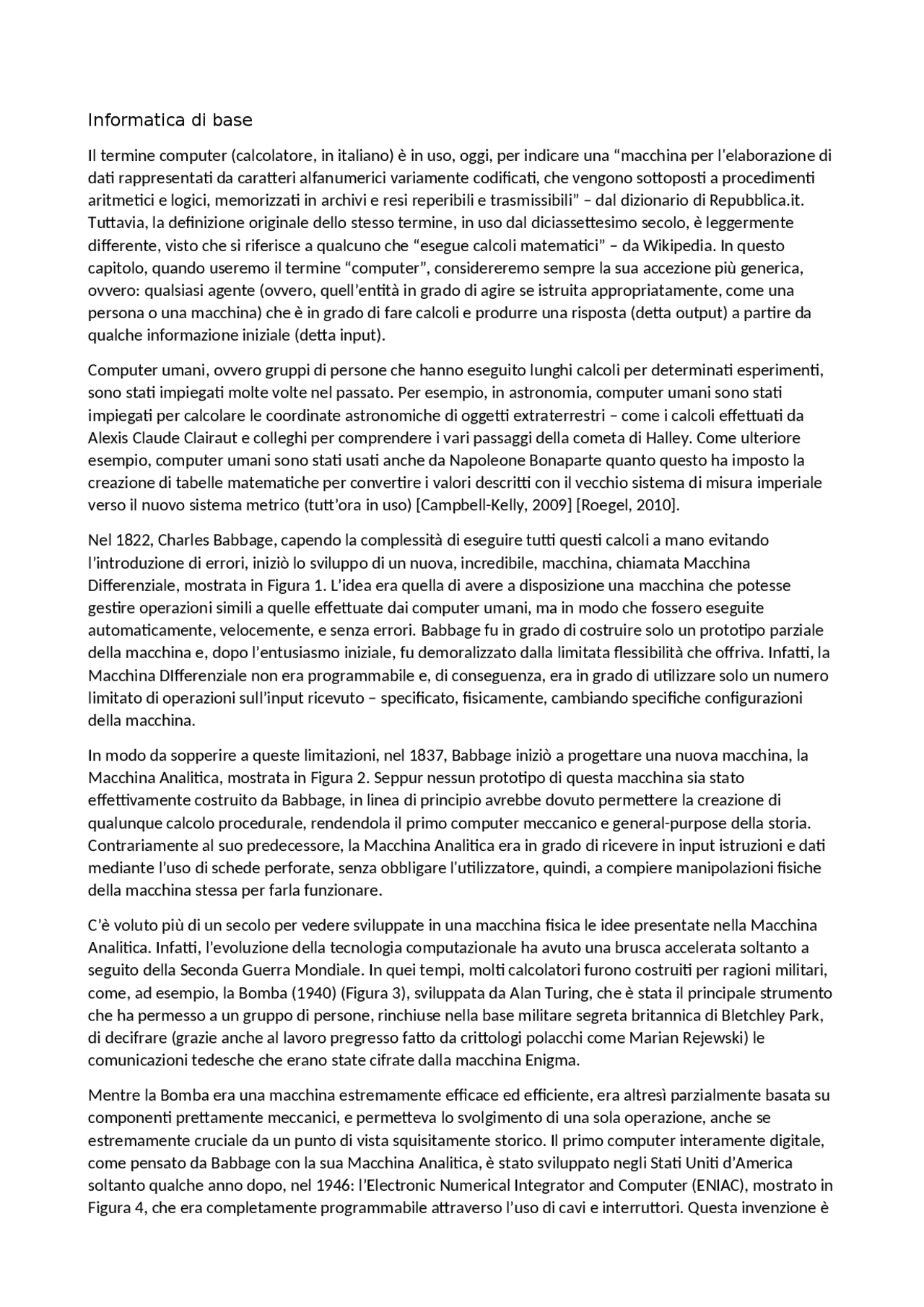 Sbobinature Informatica Di Base Unibo Prof Peroni Docsity