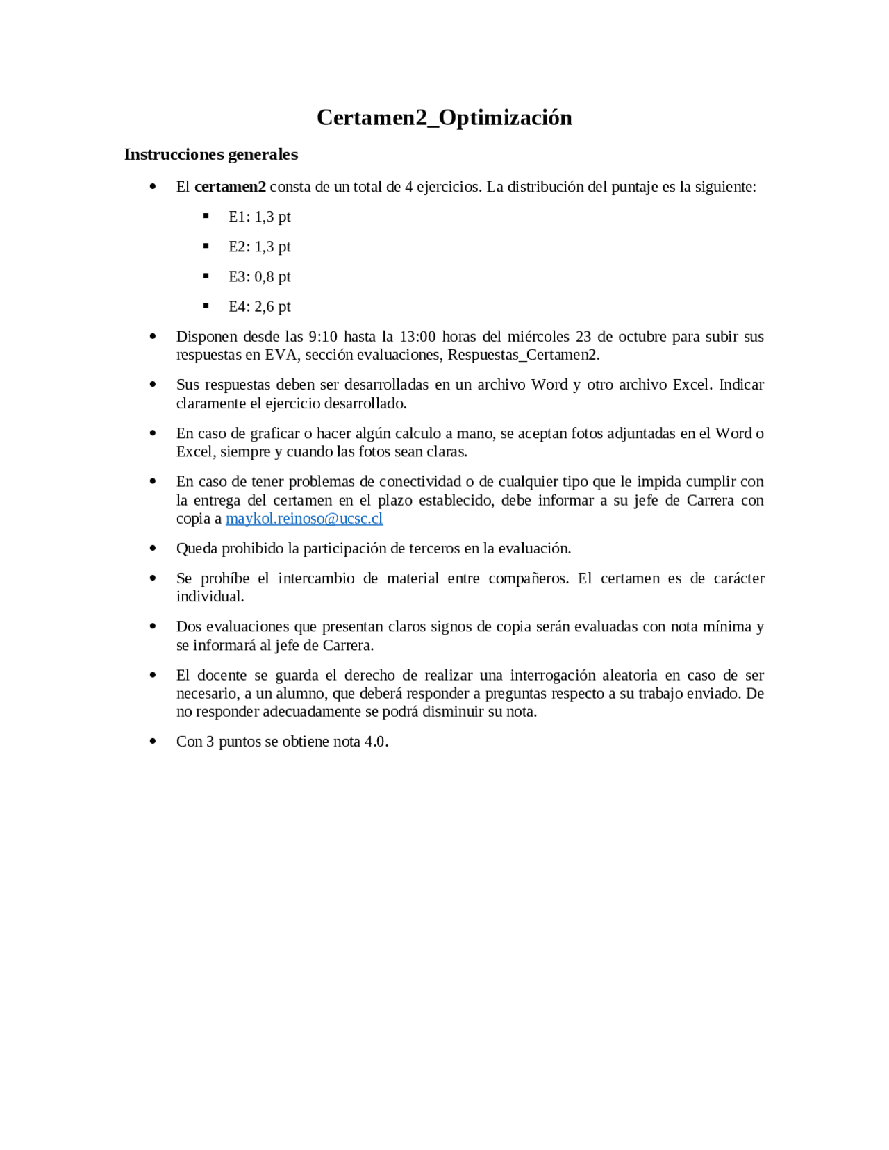 Certamen2optimización∑ Apuntes De Programación Lineal Docsity