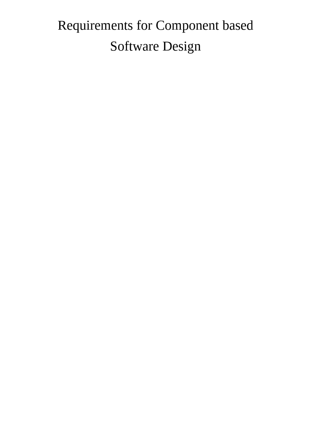 Component-Based Software Design: Techniques, Phases, and Technologies | Assignments Software ...