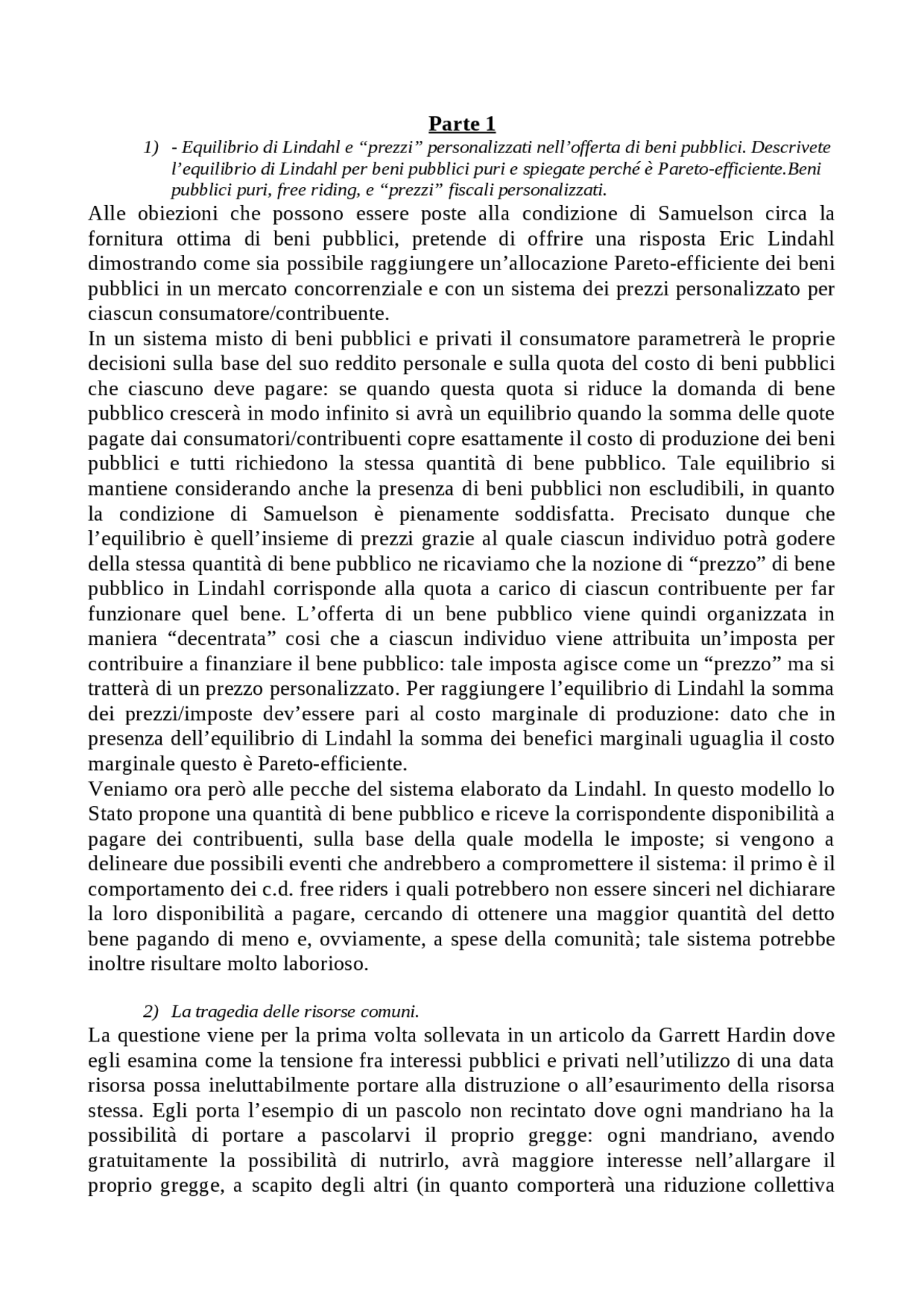 Scienze Delle Finanze Docsity
