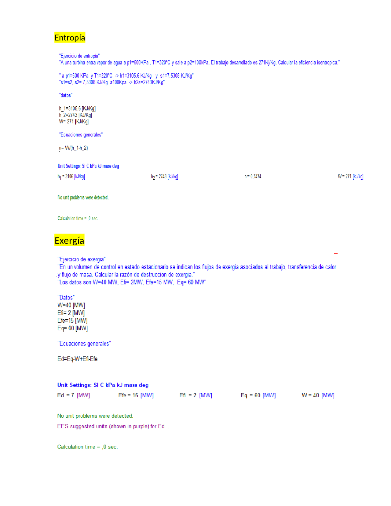 Termodinamica,usando el programa EES para resolver problemas - Docsity