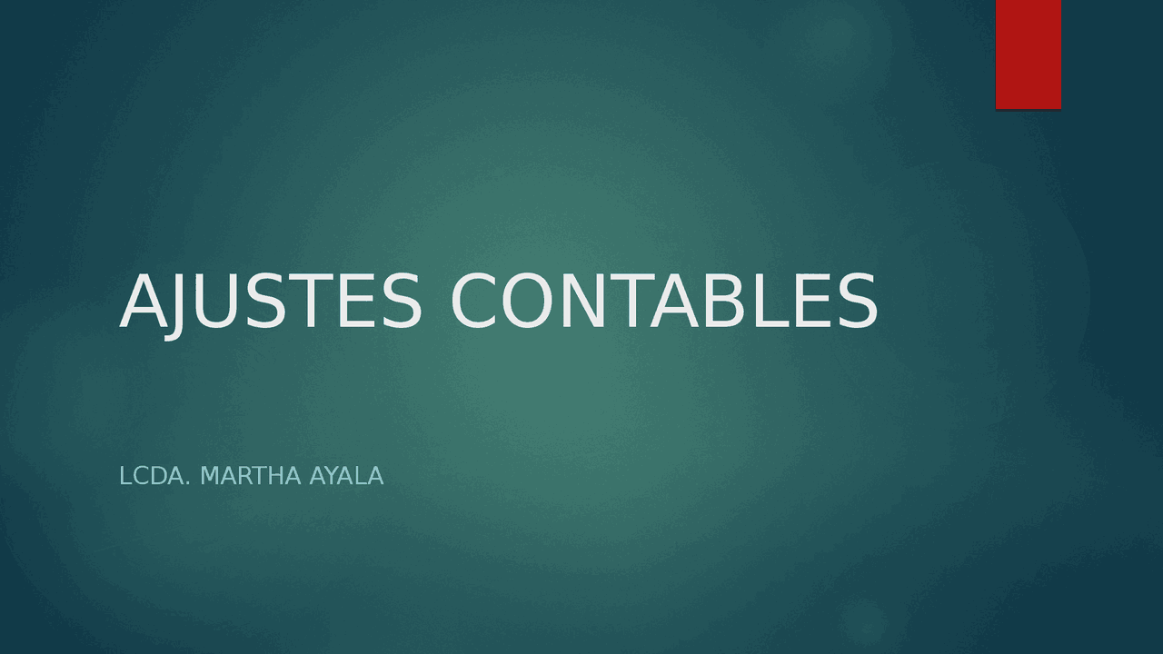 Ajuste contable- Contabiliad - Docsity