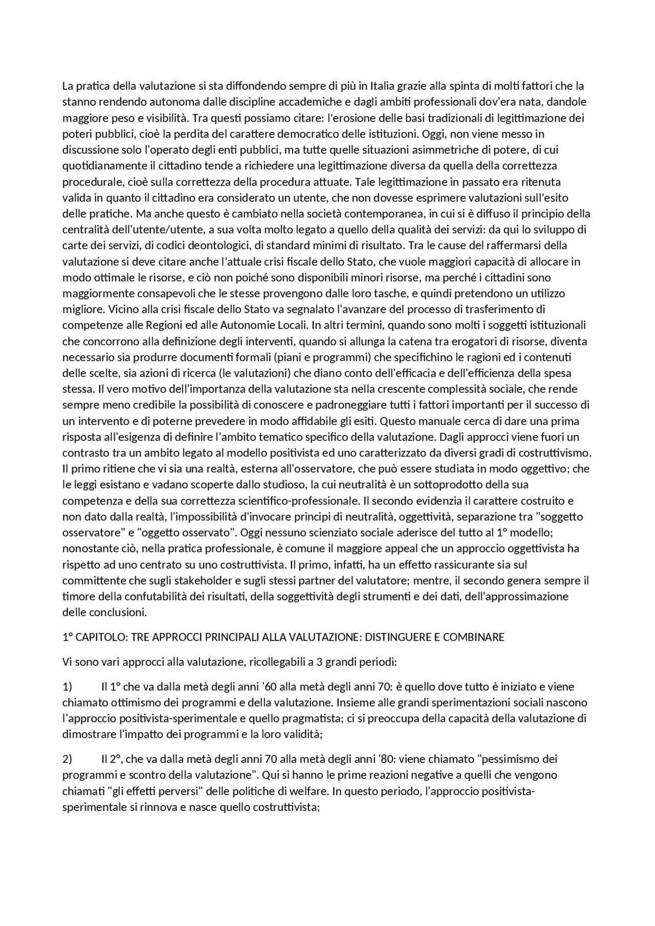 Il Processo Di Valutazione M Palumbo Docsity