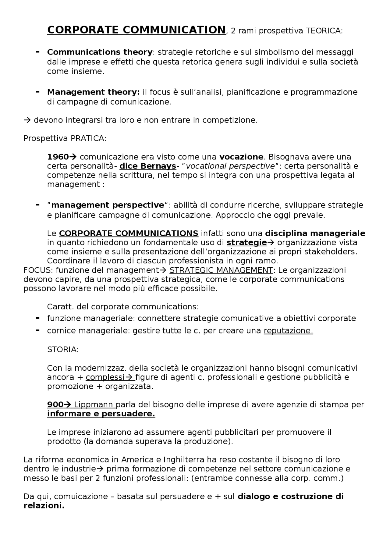 International Communication Brioschi Docsity