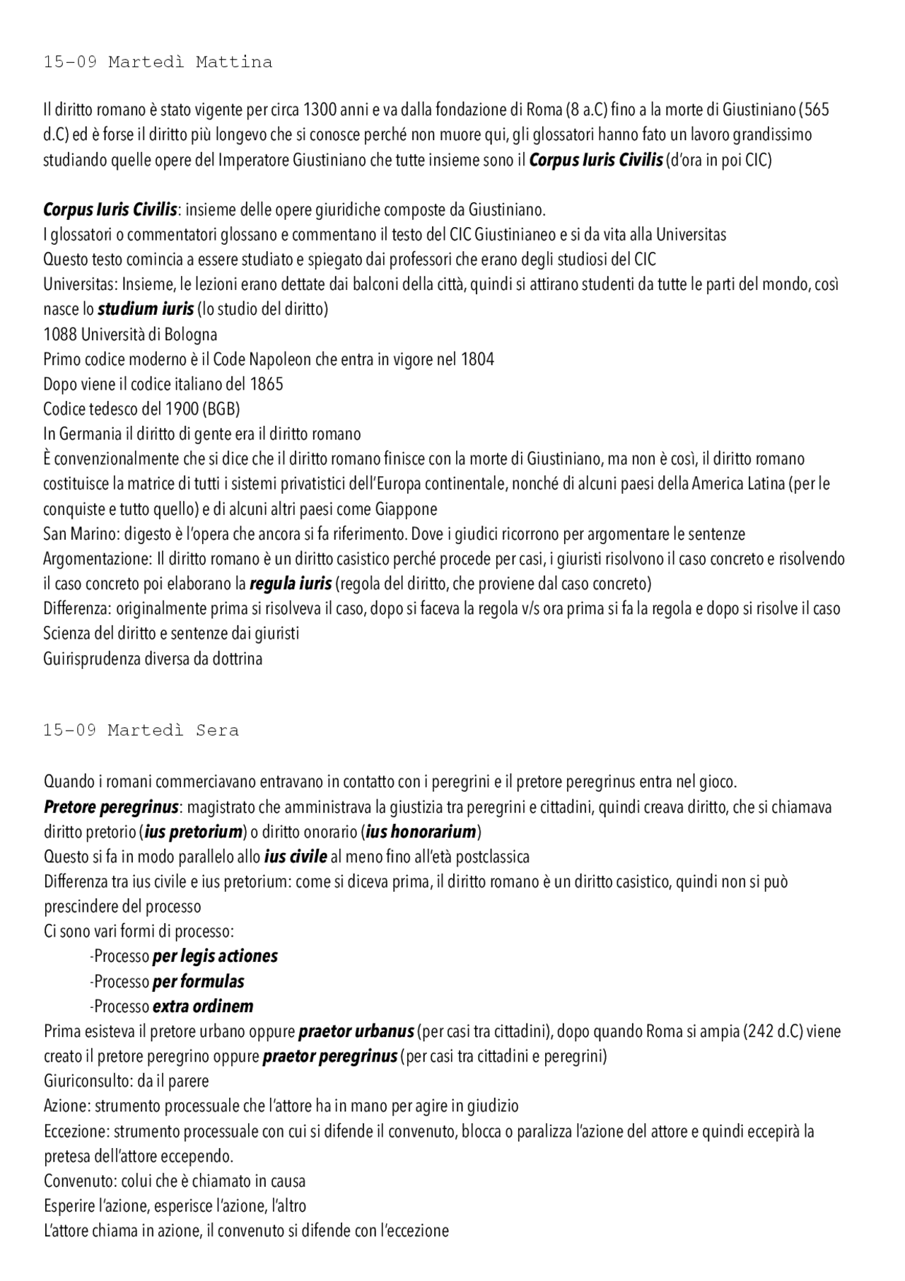 Appunti Di Diritto Romano Appunti Di Diritto Romano Docsity