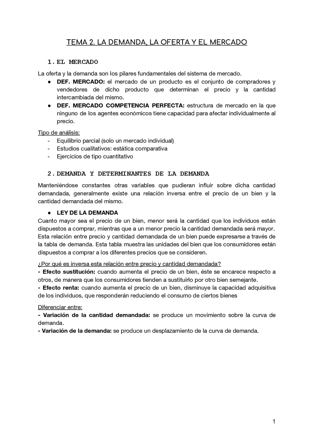 Microeconomía Ade Docsity