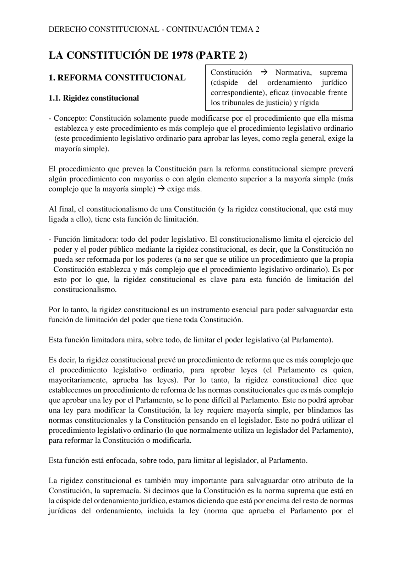 Derecho Constitucional Upf Docsity