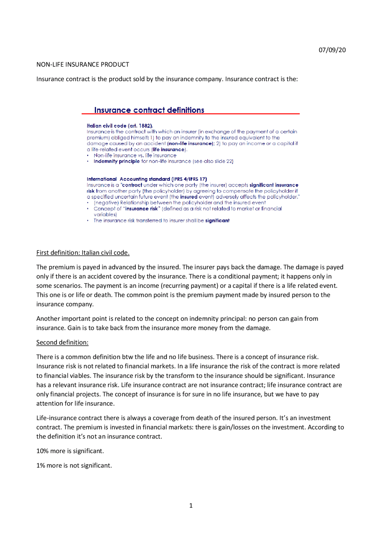 Introduction To Actuarial Mathematics Floreani Docsity