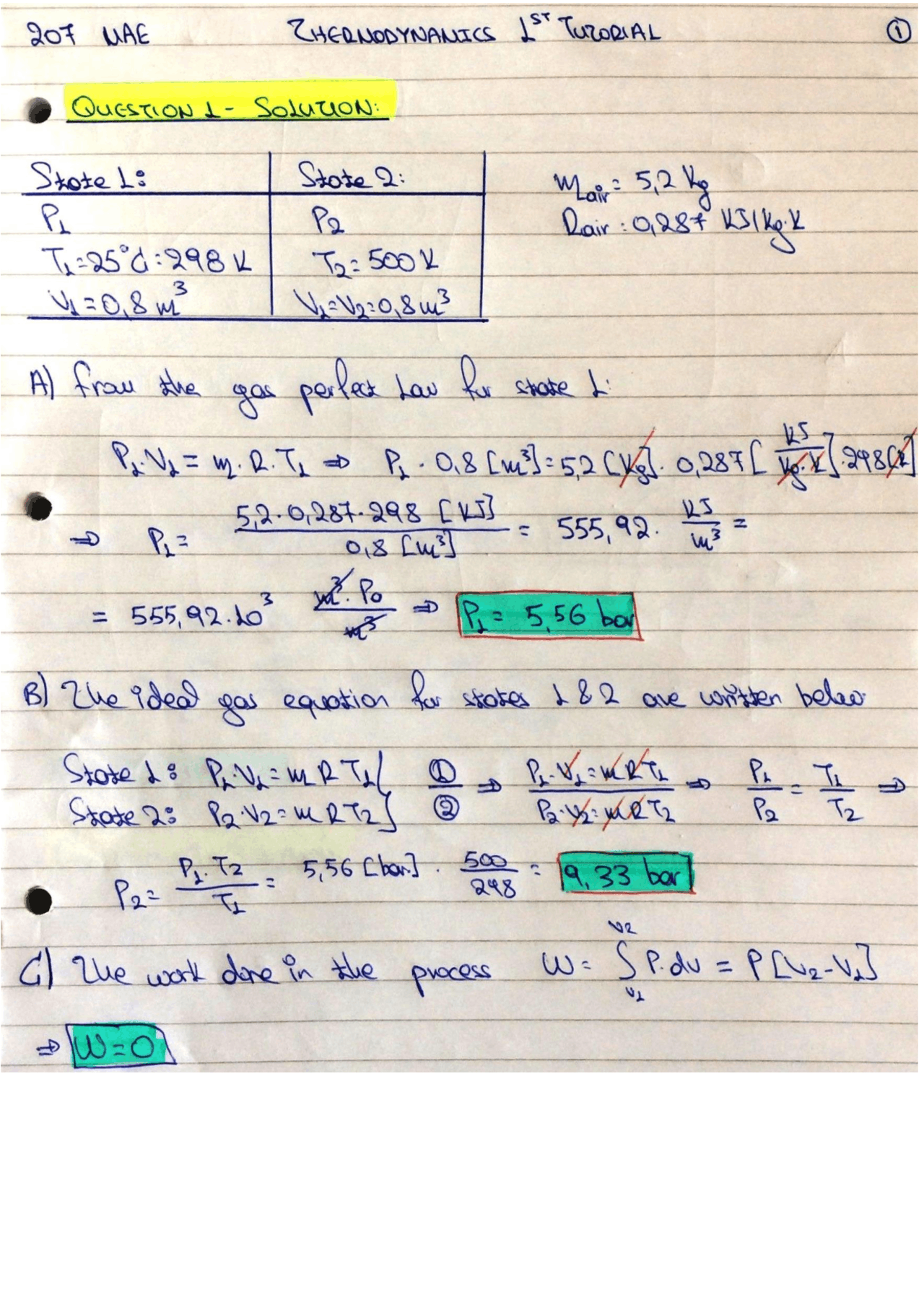 Solutions To Problems Docsity