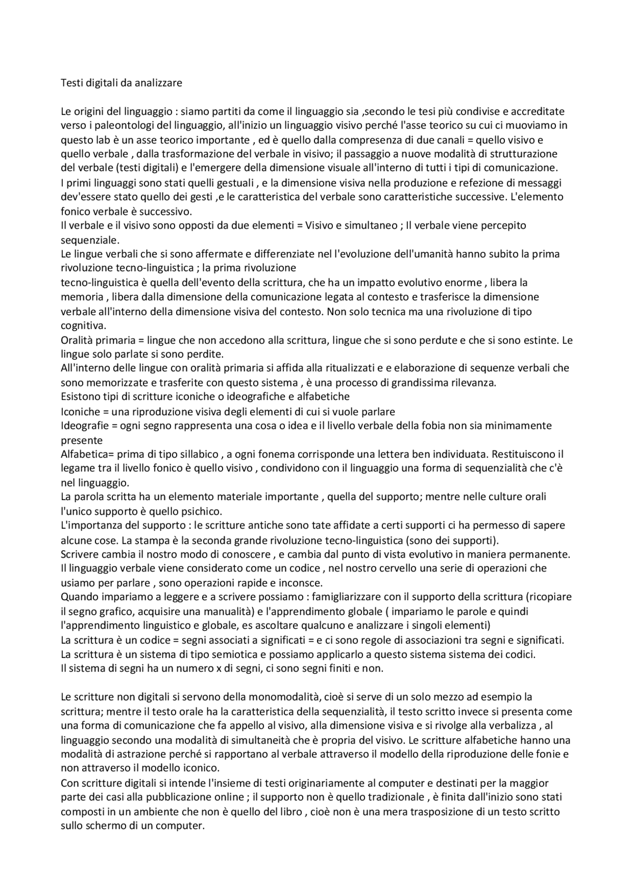 La Scrittura Digitale Docsity