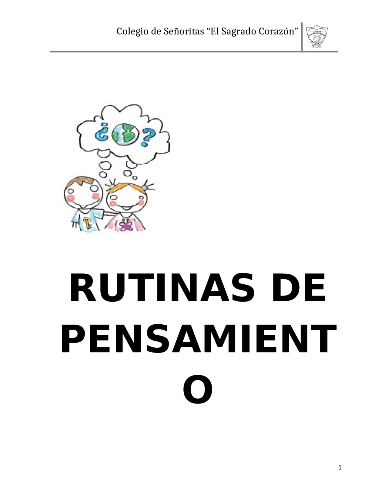 Rutinas de pensamiento - Docsity