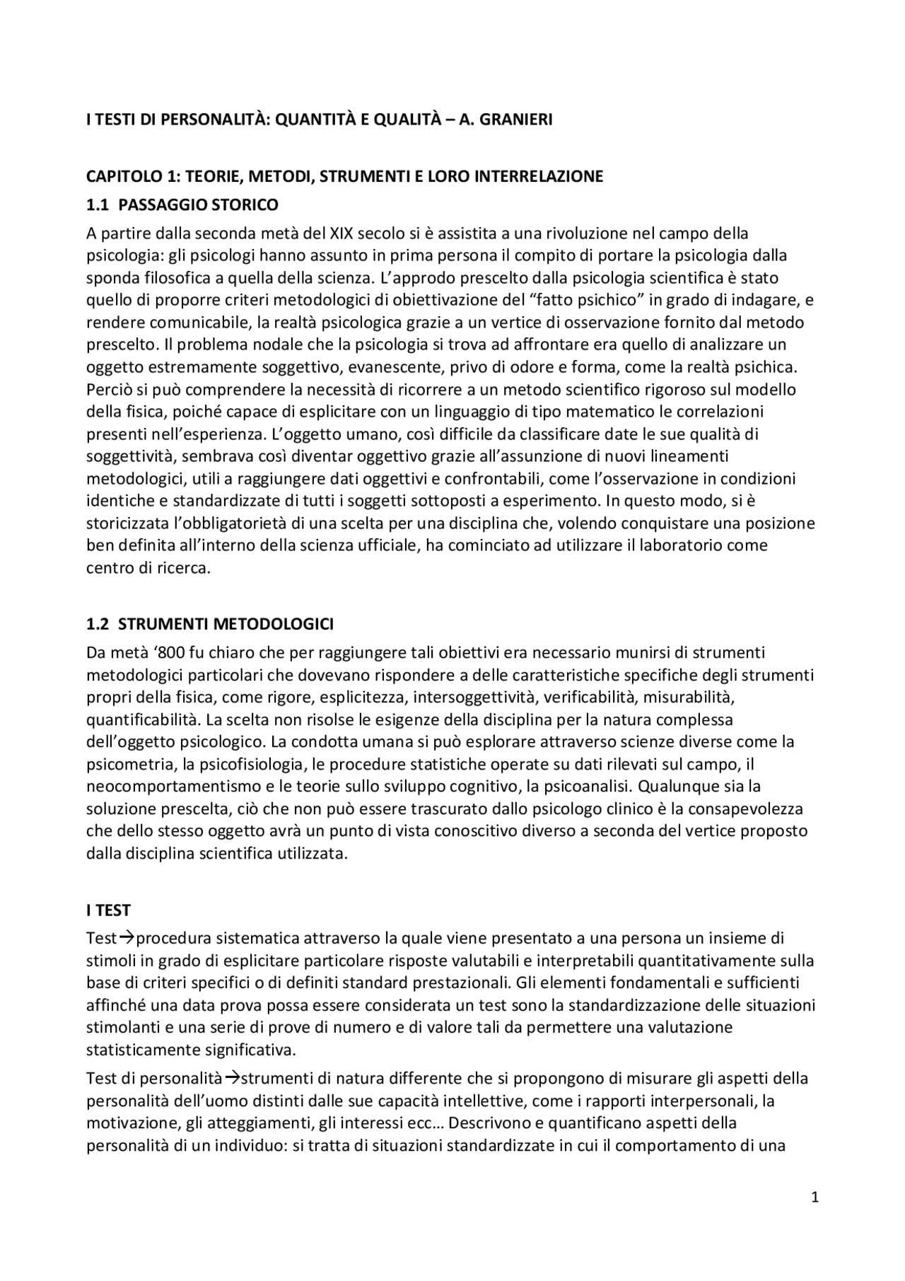 Riassunto E Mmpi Della Fioravanti Docsity