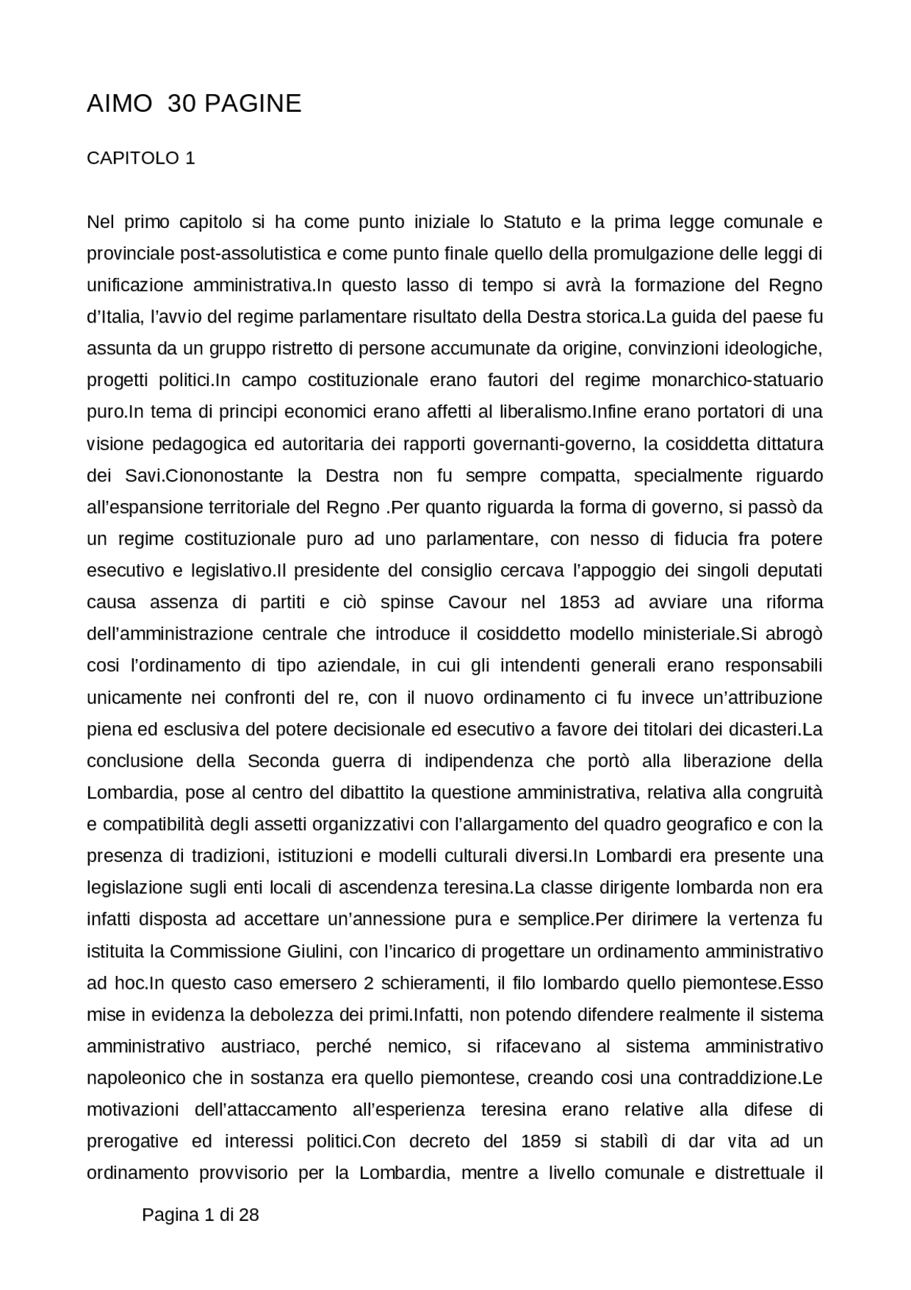 Stato E Poteri Locali In Italia Docsity