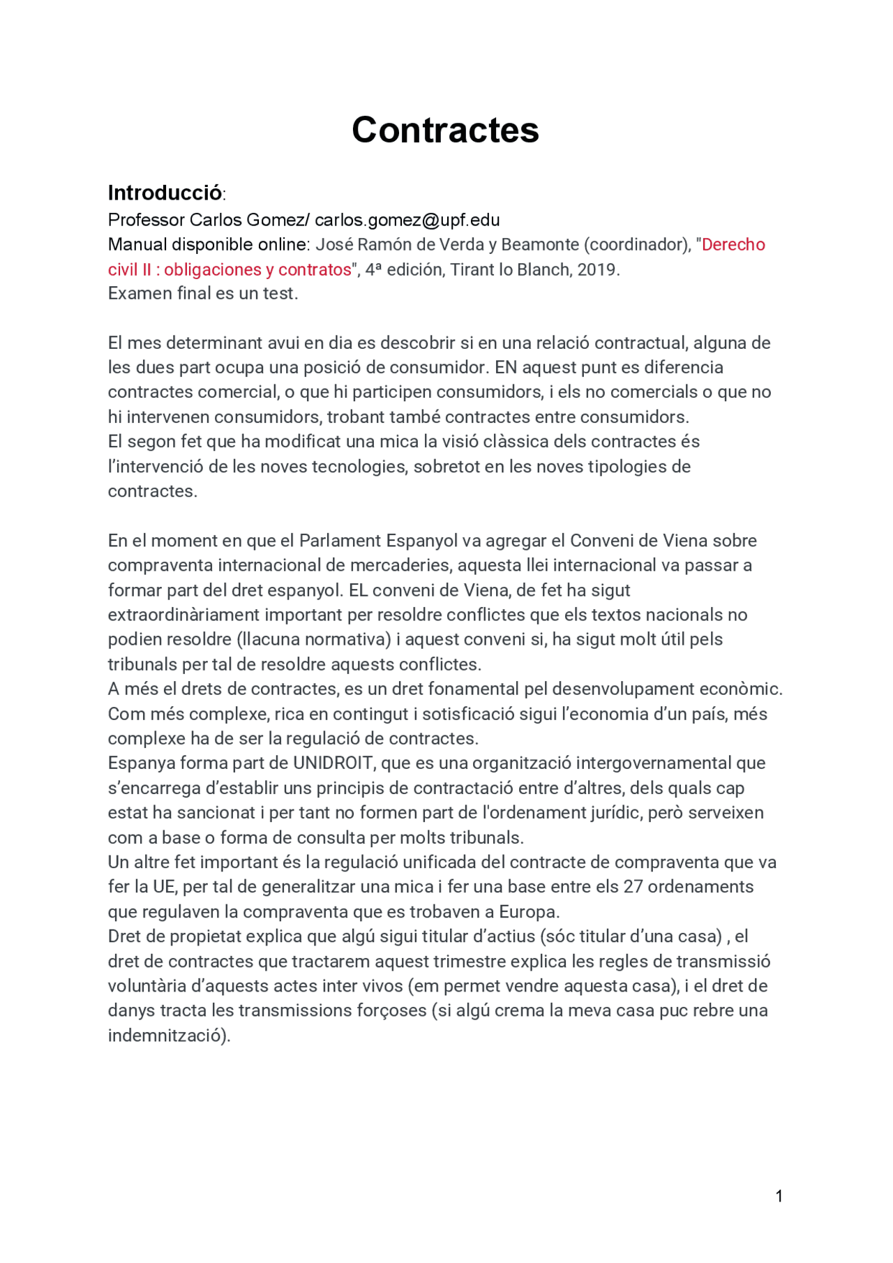 Apunts Contractes Part Mercantil Docsity