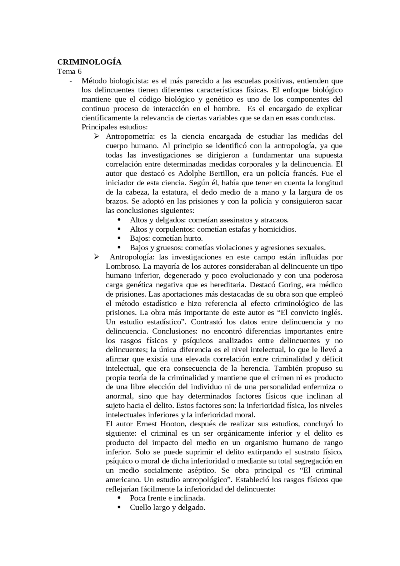 Apuntes Criminología Docsity