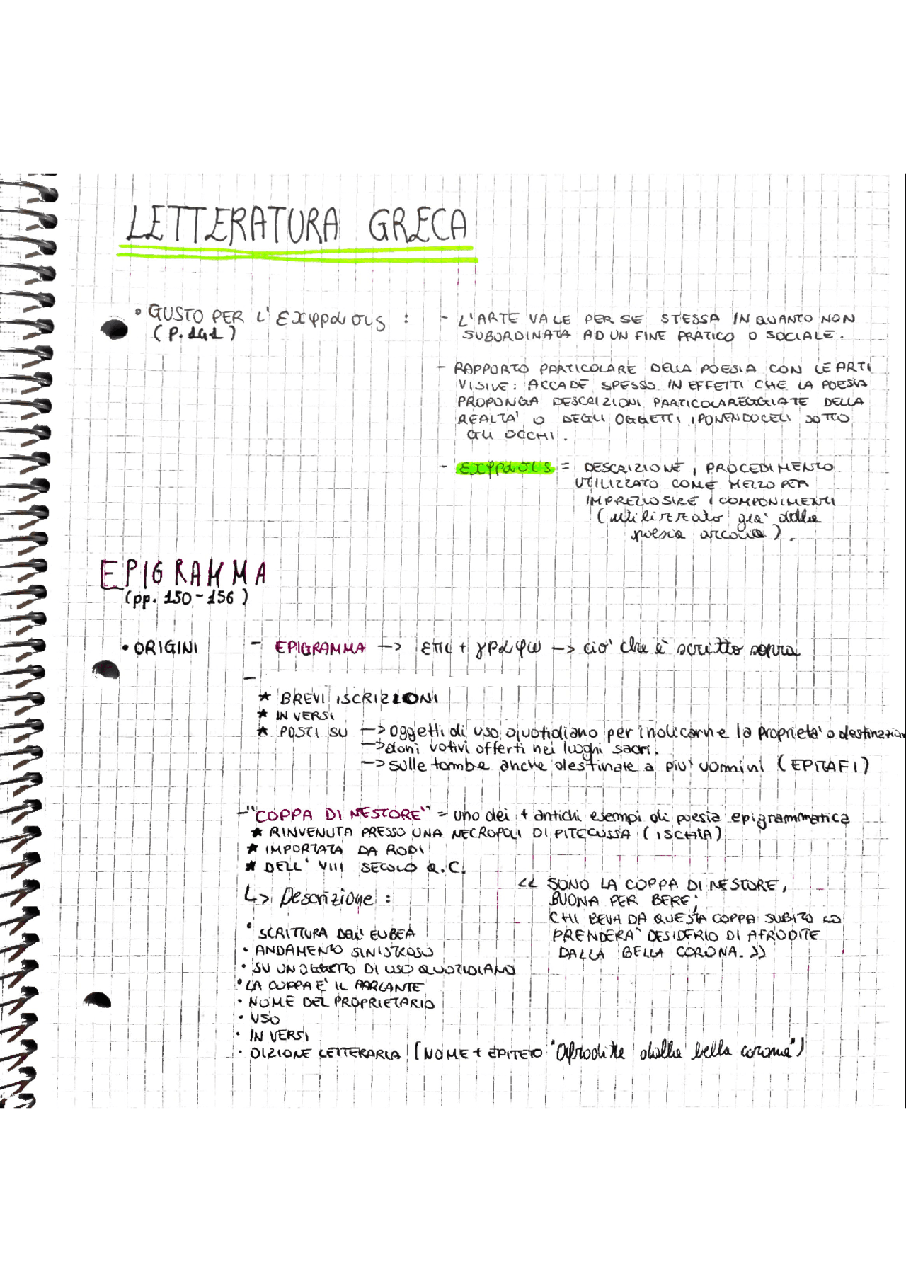 L'epigramma in Grecia - Docsity