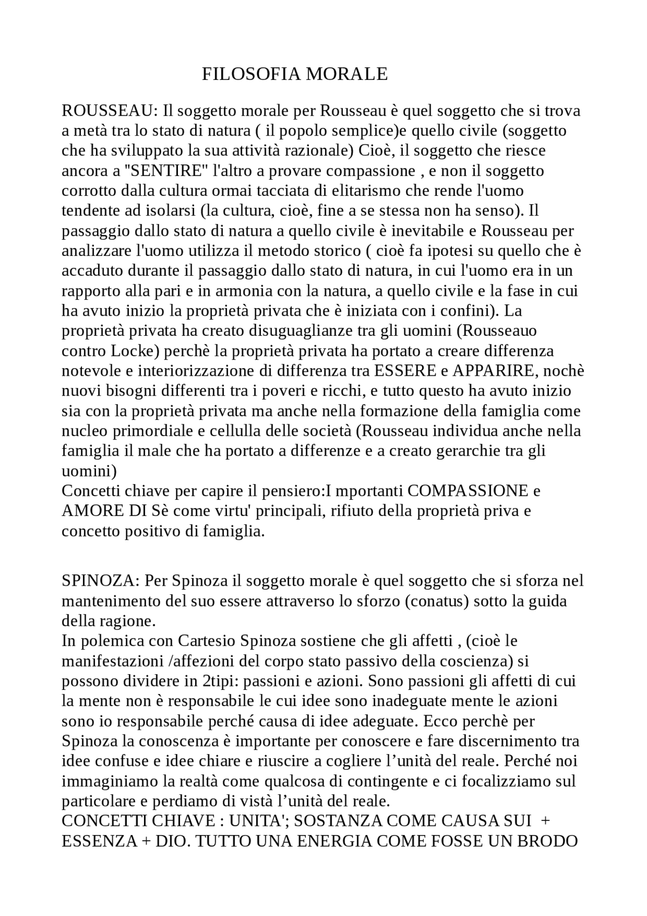 Filosofia Morale Appunti Appunti Di Filosofia Docsity