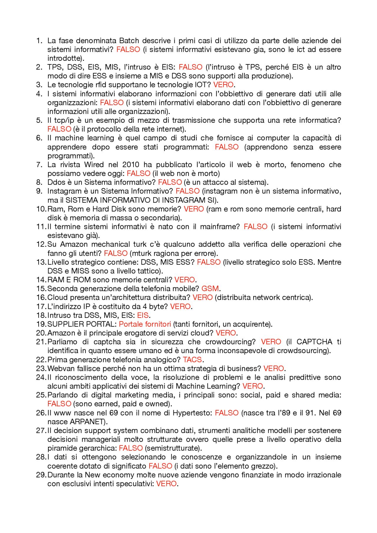 Domande Esame Ict Carignani Docsity