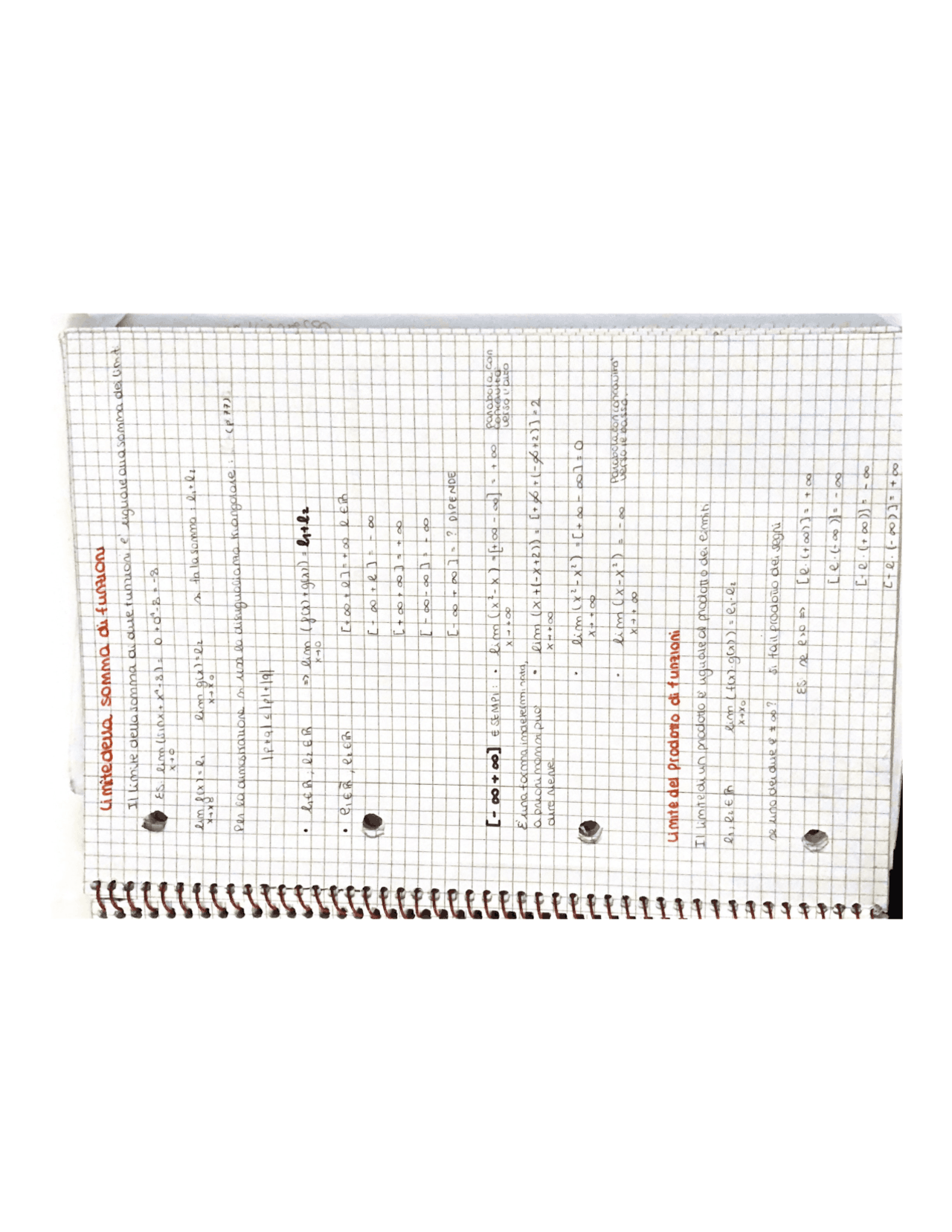 Algebra Dei Limiti Matematica Docsity