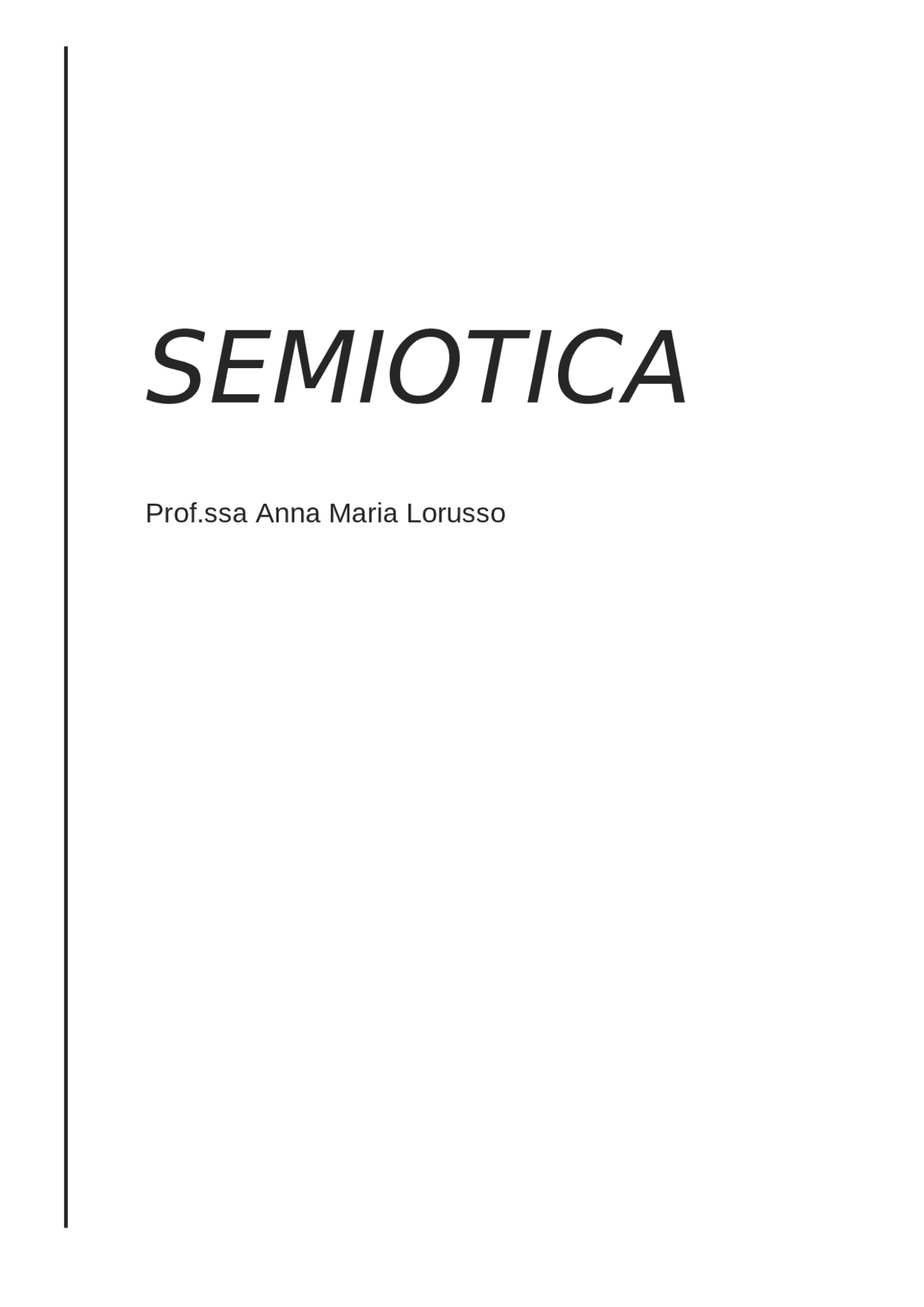 Appunti Di Semiotica 1 Docsity