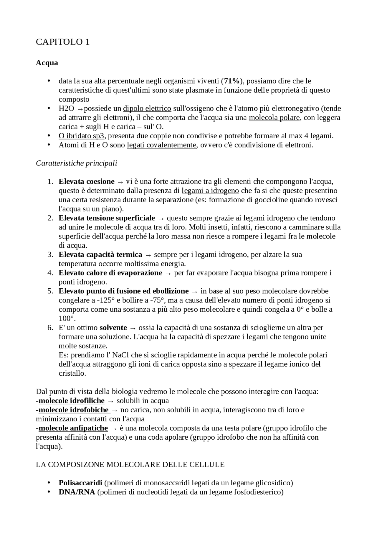 Appunti Integrati Di Biologia Generale Docsity