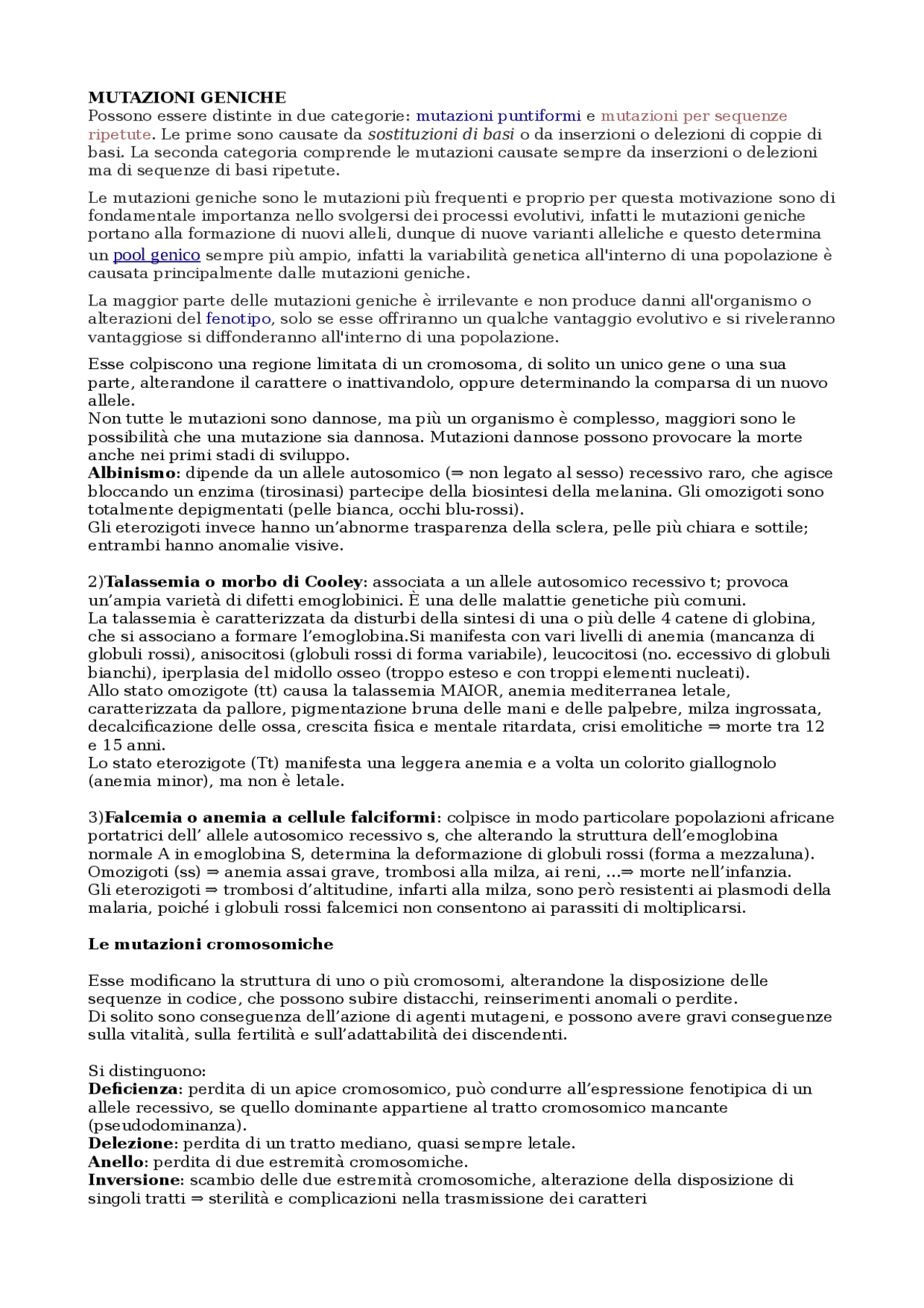 Mutazioni Genetiche Cromosomiche E Genomiche E Le Malattie Che Ne