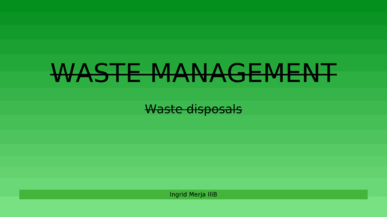 WASTE MANAGEMENT- RESEARCH - Docsity