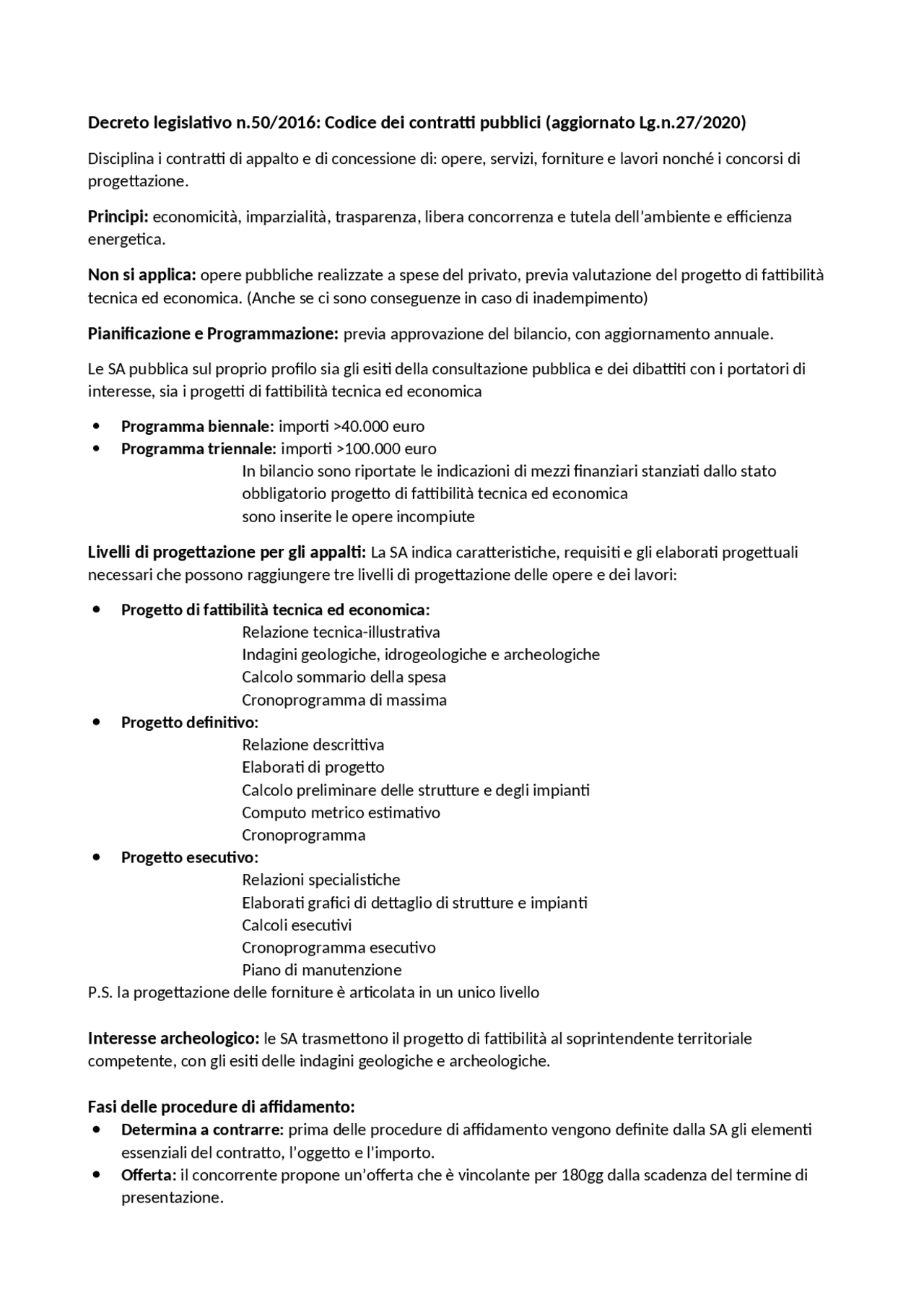 Riassunto Codice Contratti Pubblici E Titoli Abilitativi Appunti Di