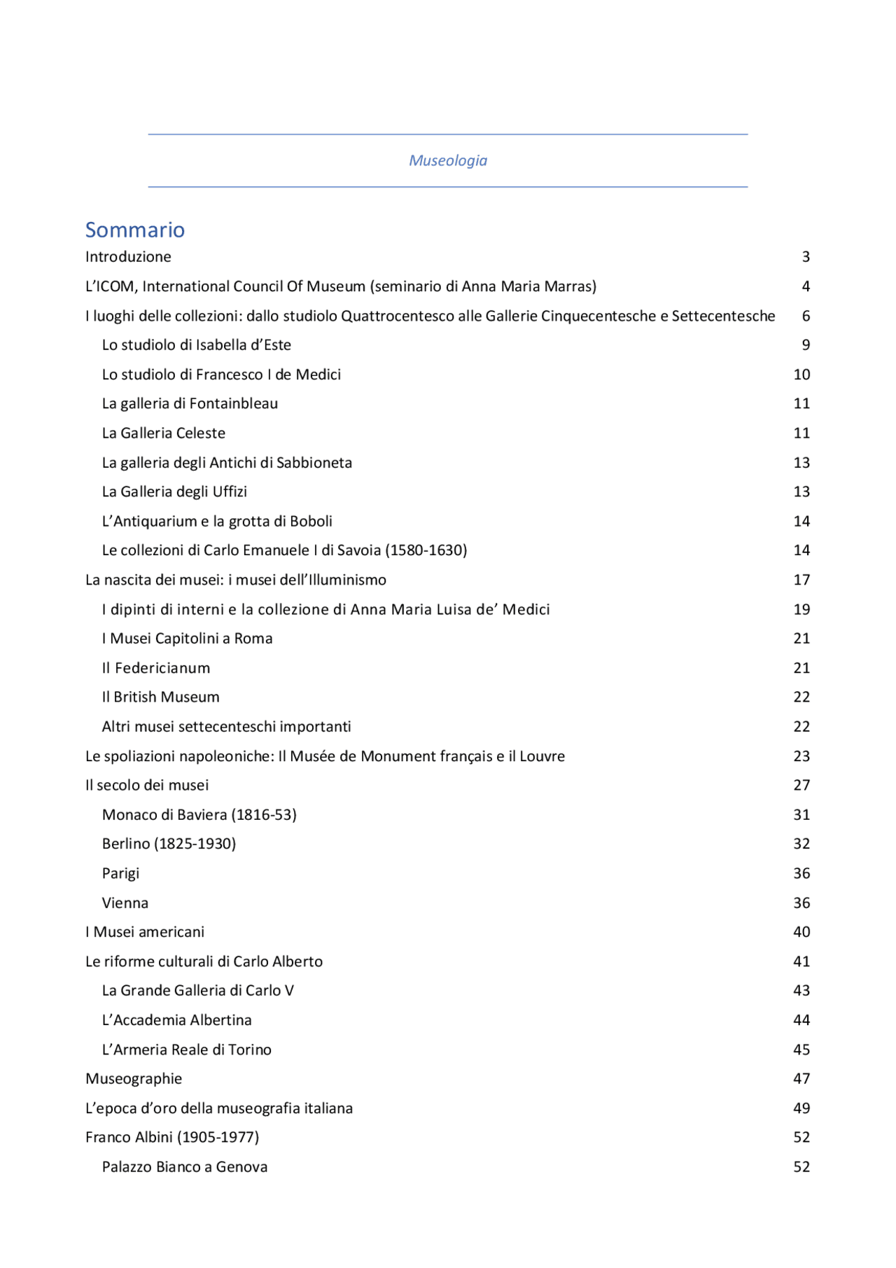Museologia con Franca Varallo (modulo I): appunti + riassunto Il museo ...