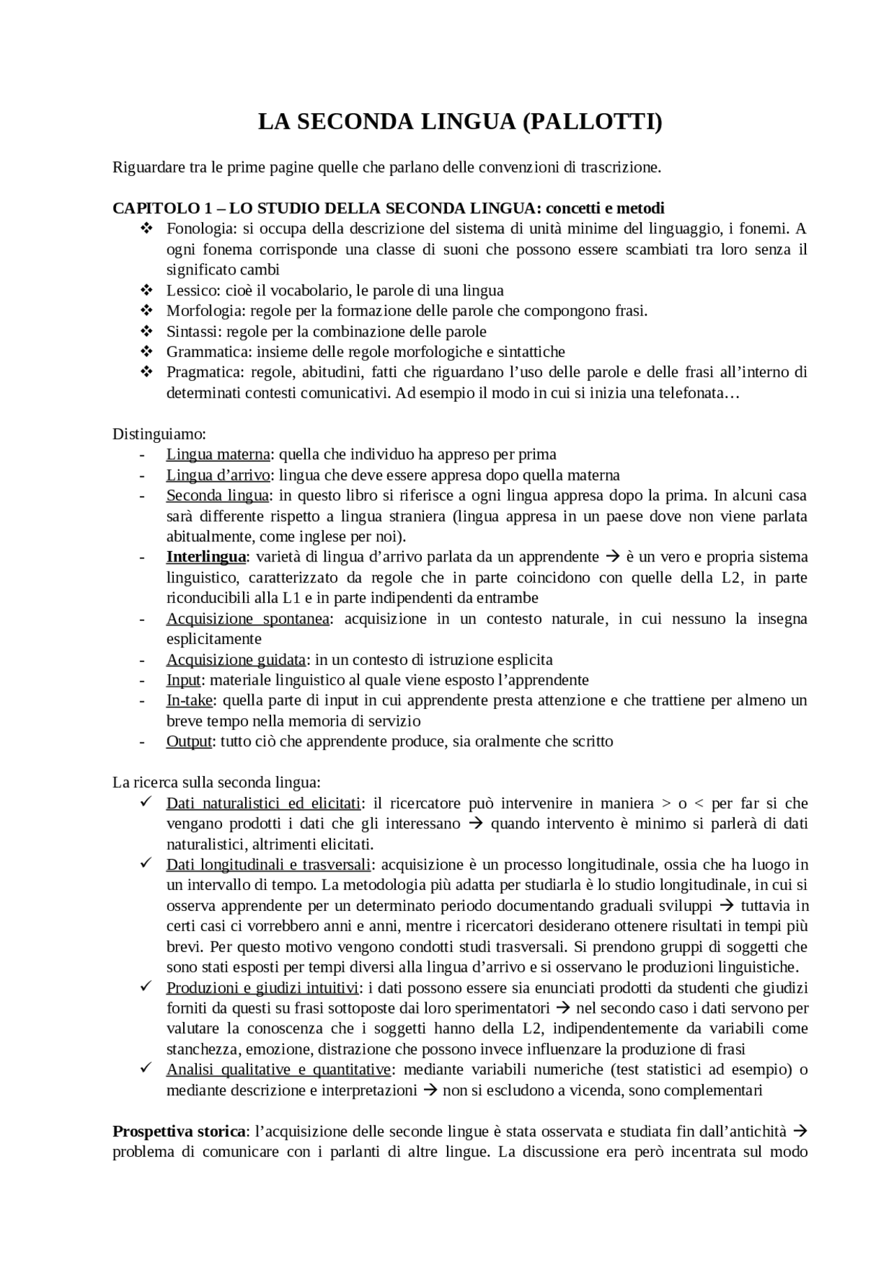La Seconda Lingua Gabriele Pallotti Docsity