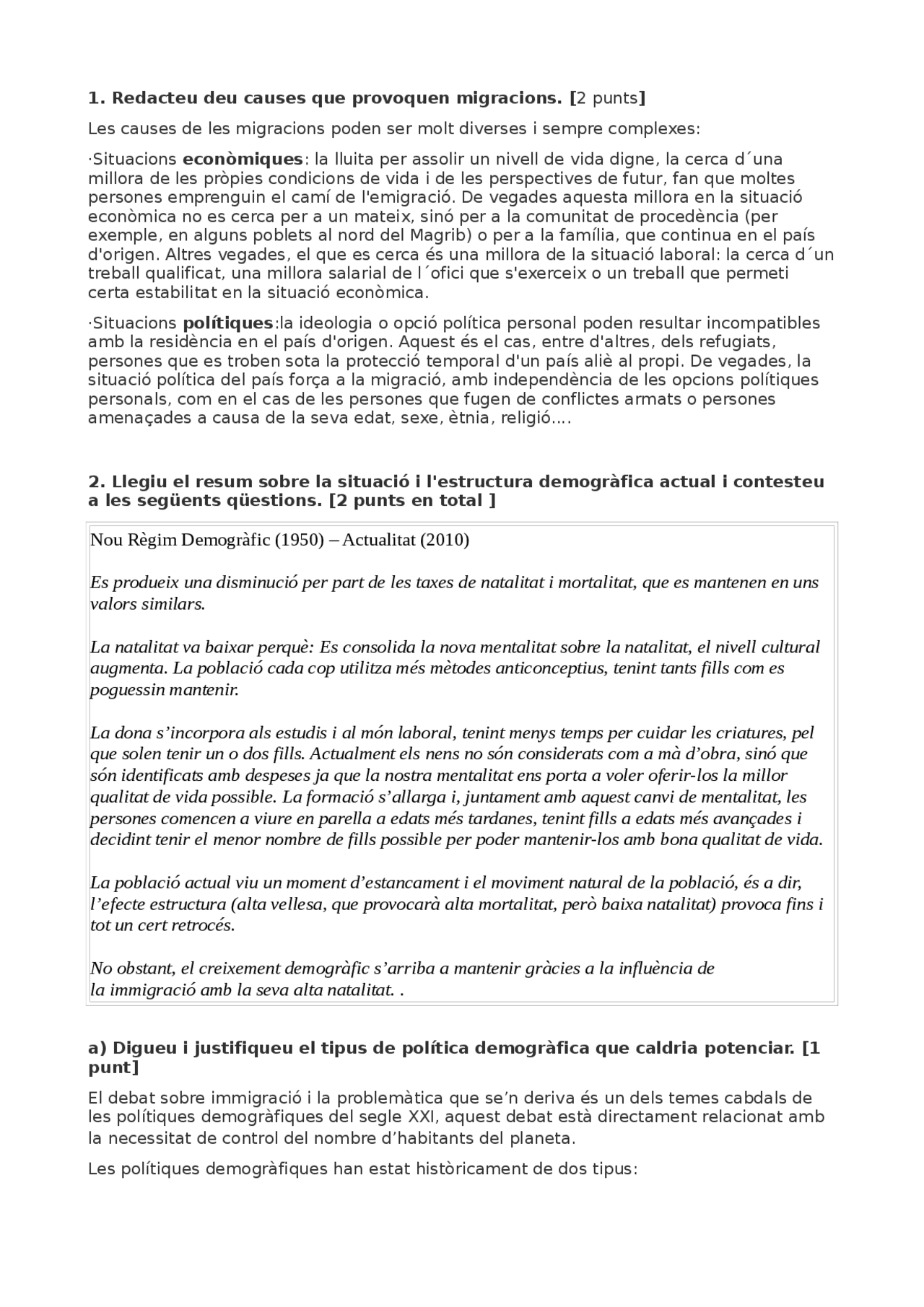 Lliurament 5 Geografia Ioc Docsity