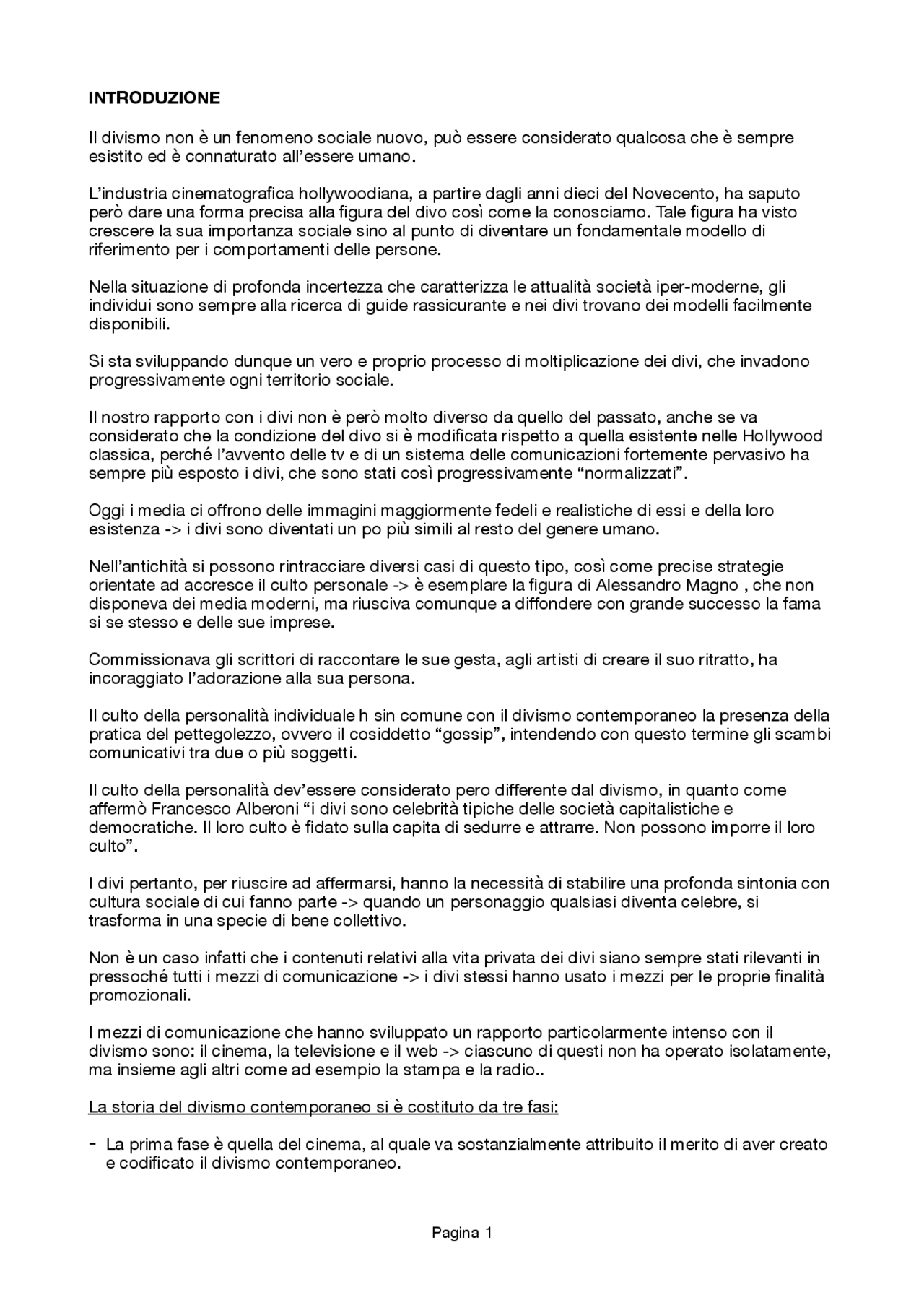 Divismo Di Vanni Codeluppi Docsity