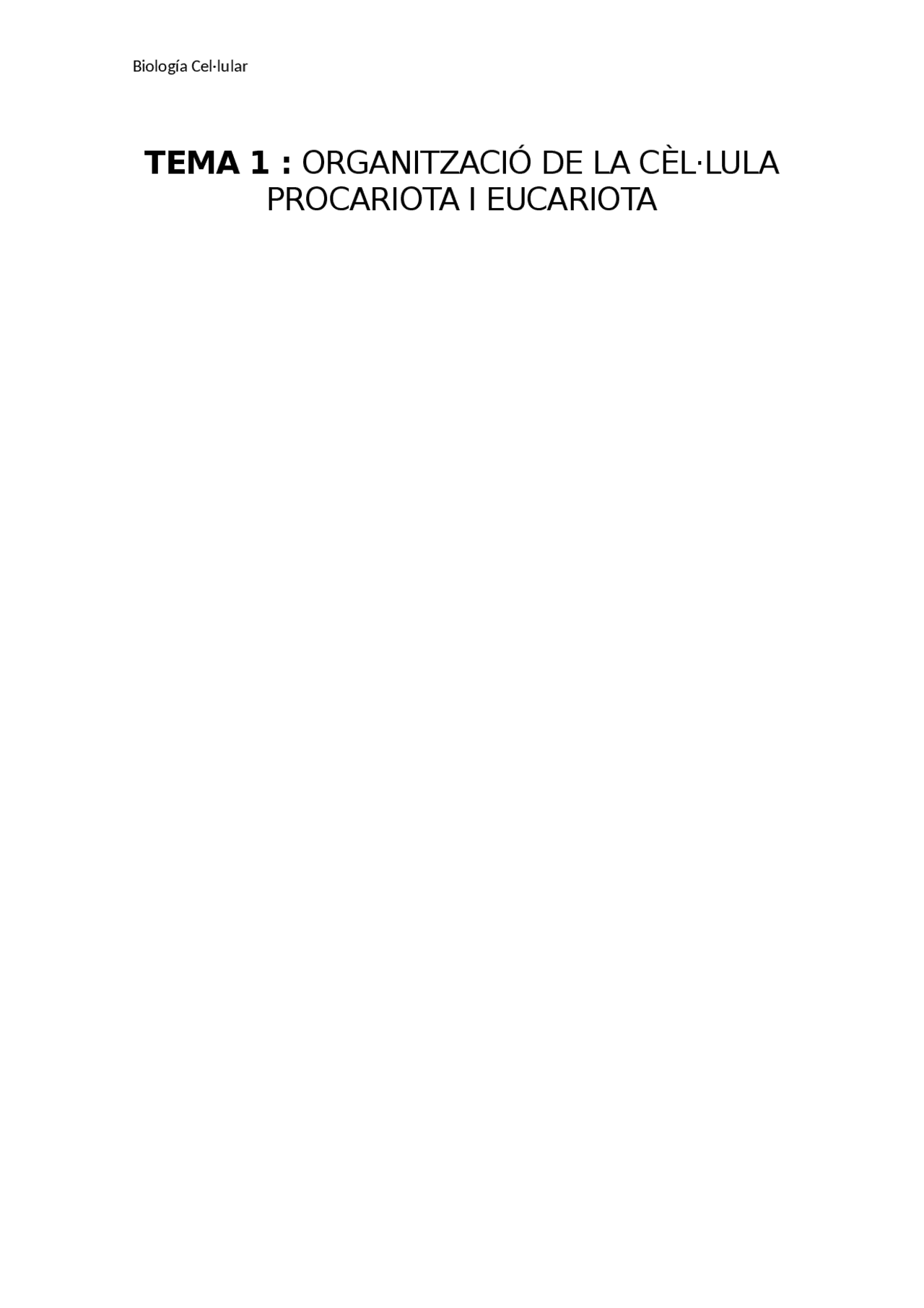 Apuntes Biologia Celular Docsity